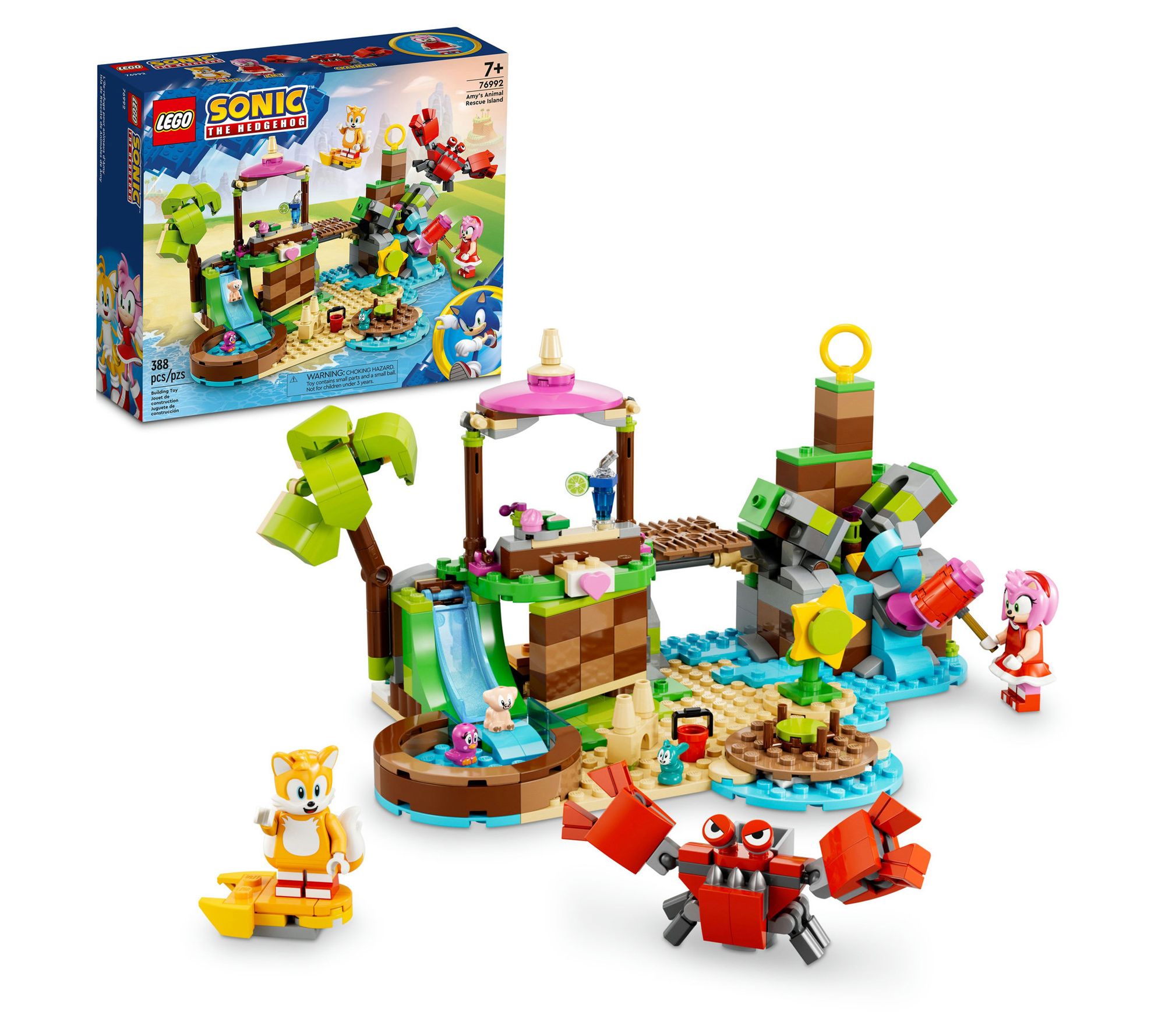 LEGO Sonic the Hedgehog Amy's Animal Rescue Island 76992 - QVC.com