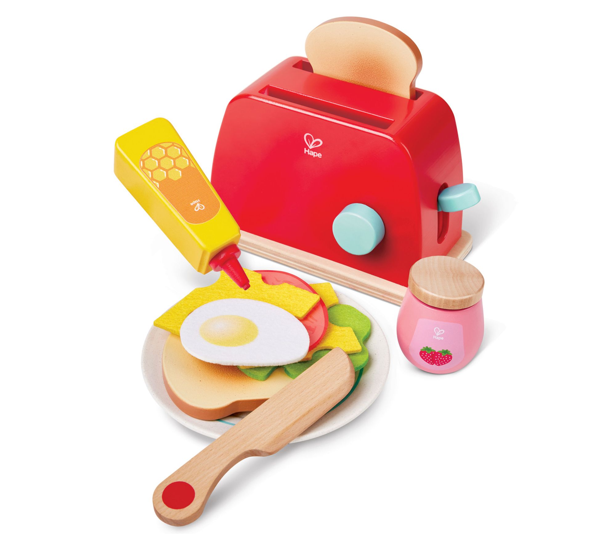 Hape Pop-Up Toaster Toy Set - QVC.com
