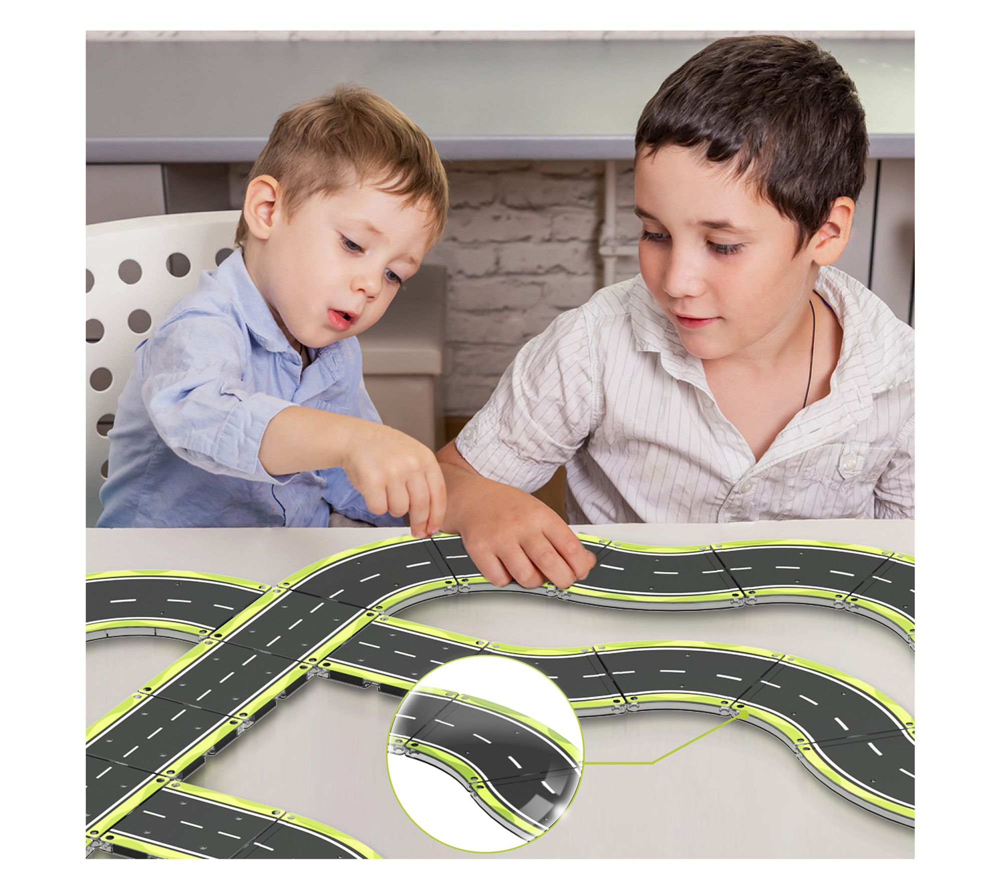 PicassoTiles Magnetic Racetrack Speedway Tiles - QVC.com