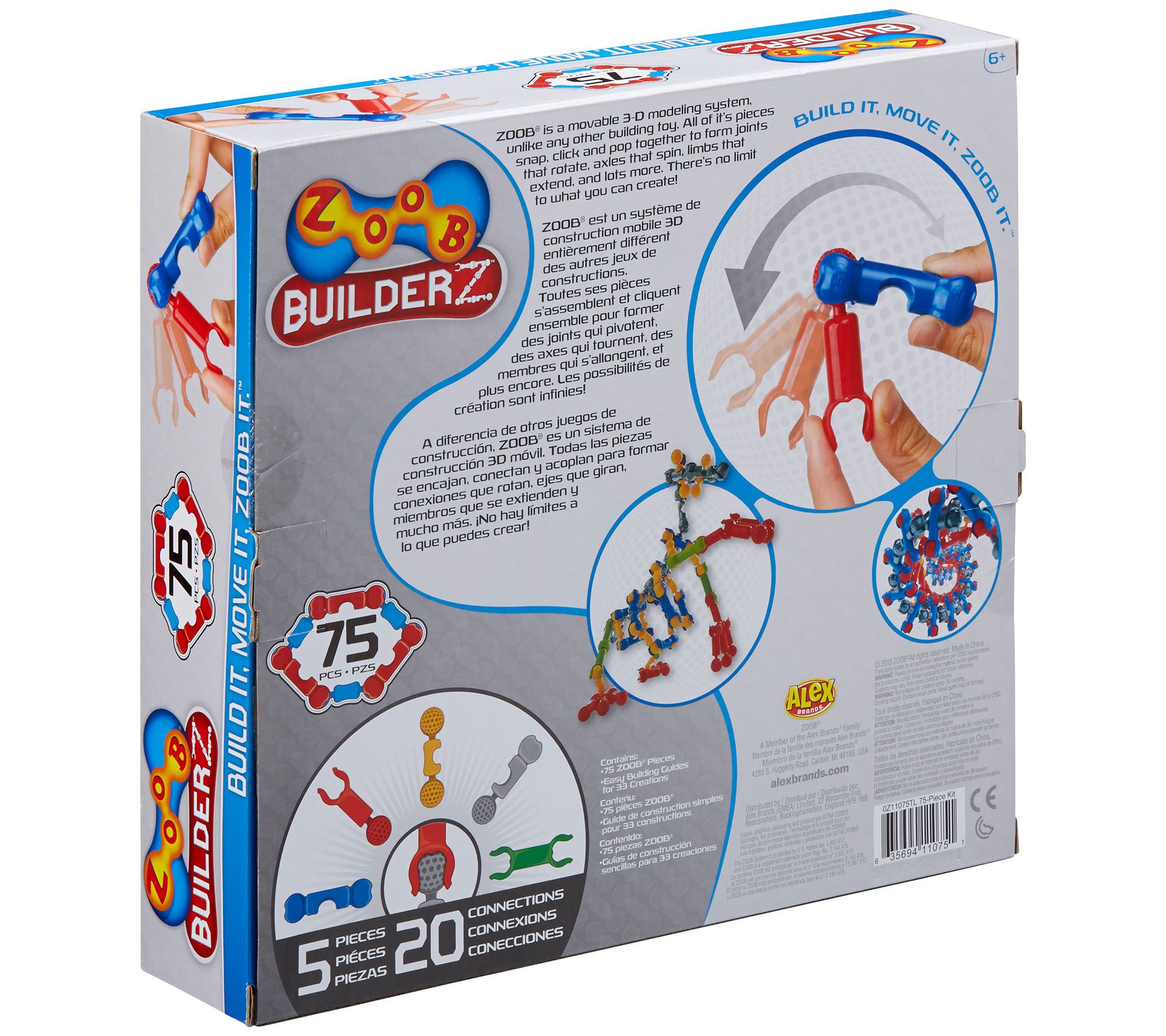 ZOOB BuilderZ 75-Piece Building Set - QVC.com