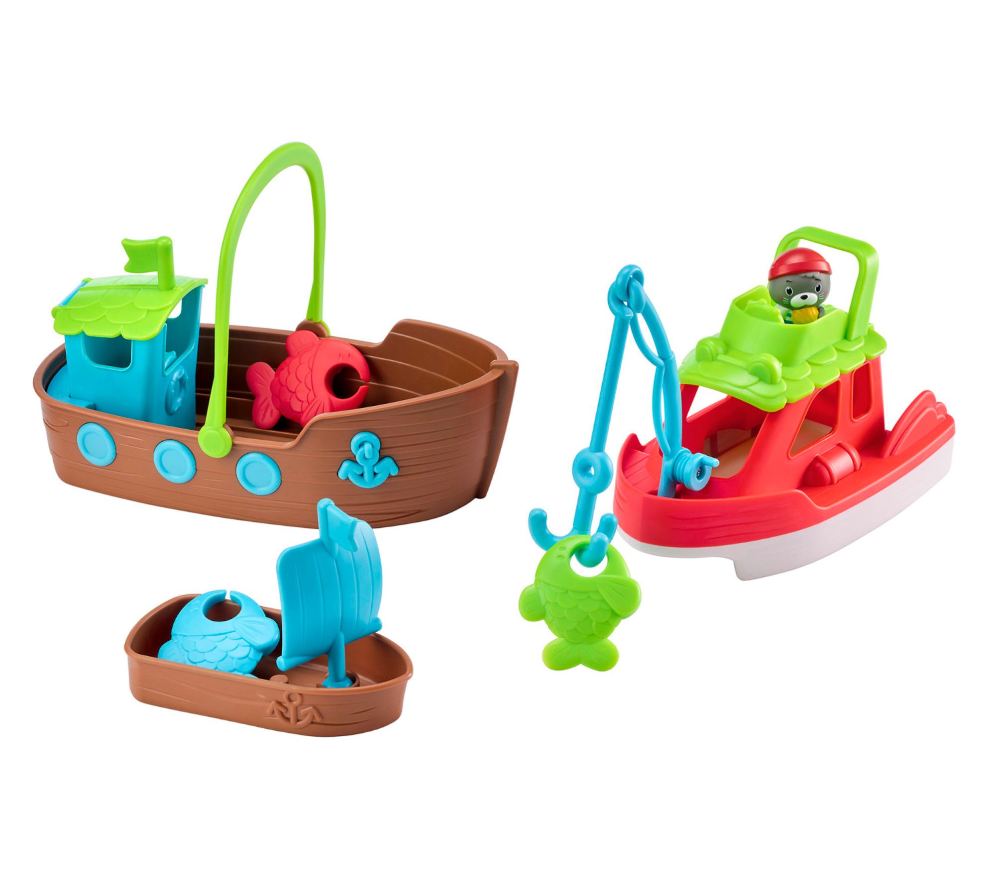Timber Tots: The Nesting Boats - 3-In-1 Transforming Playset - QVC.com