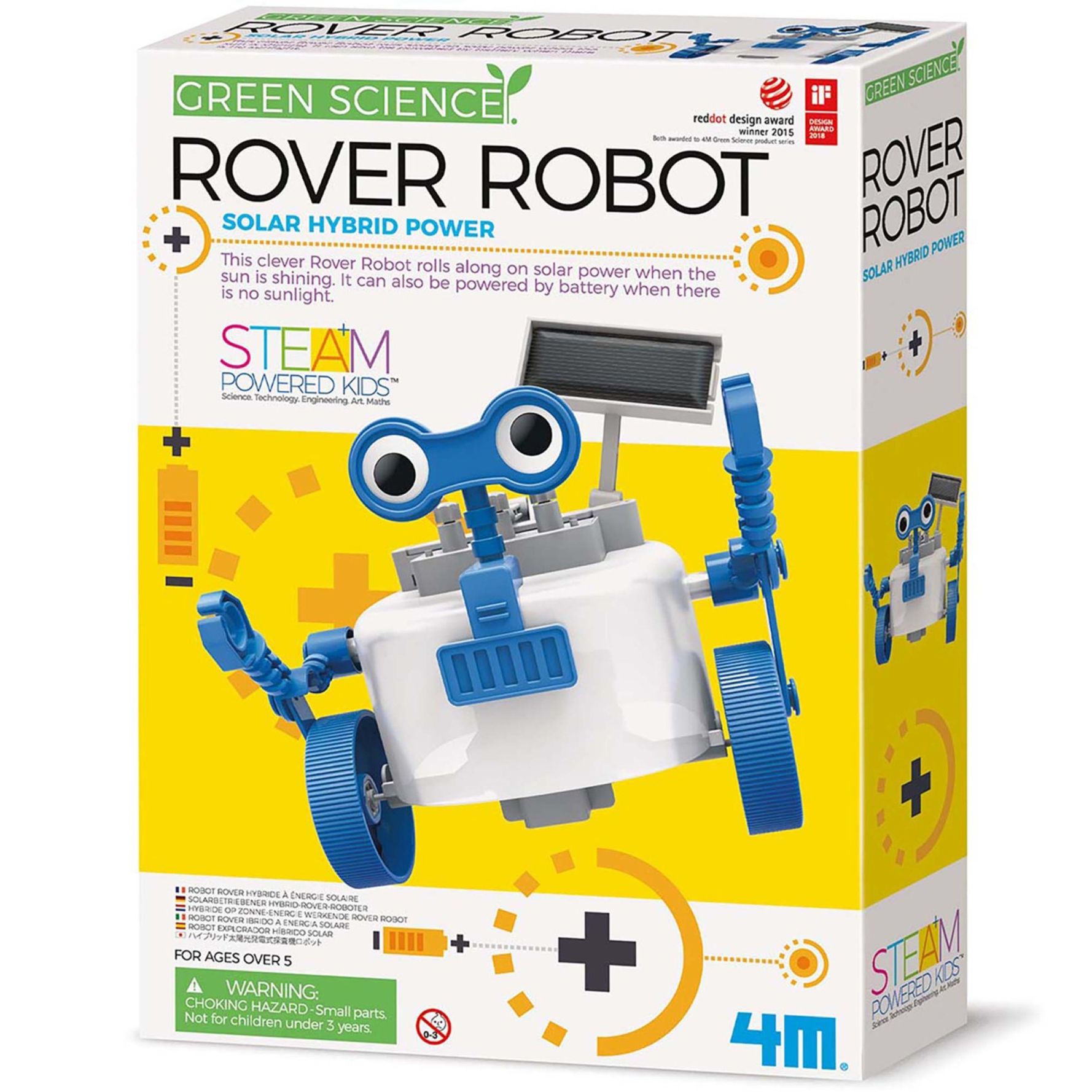 4M Green Science Rover Robot DIY Robotics Kit,STEM - QVC.com