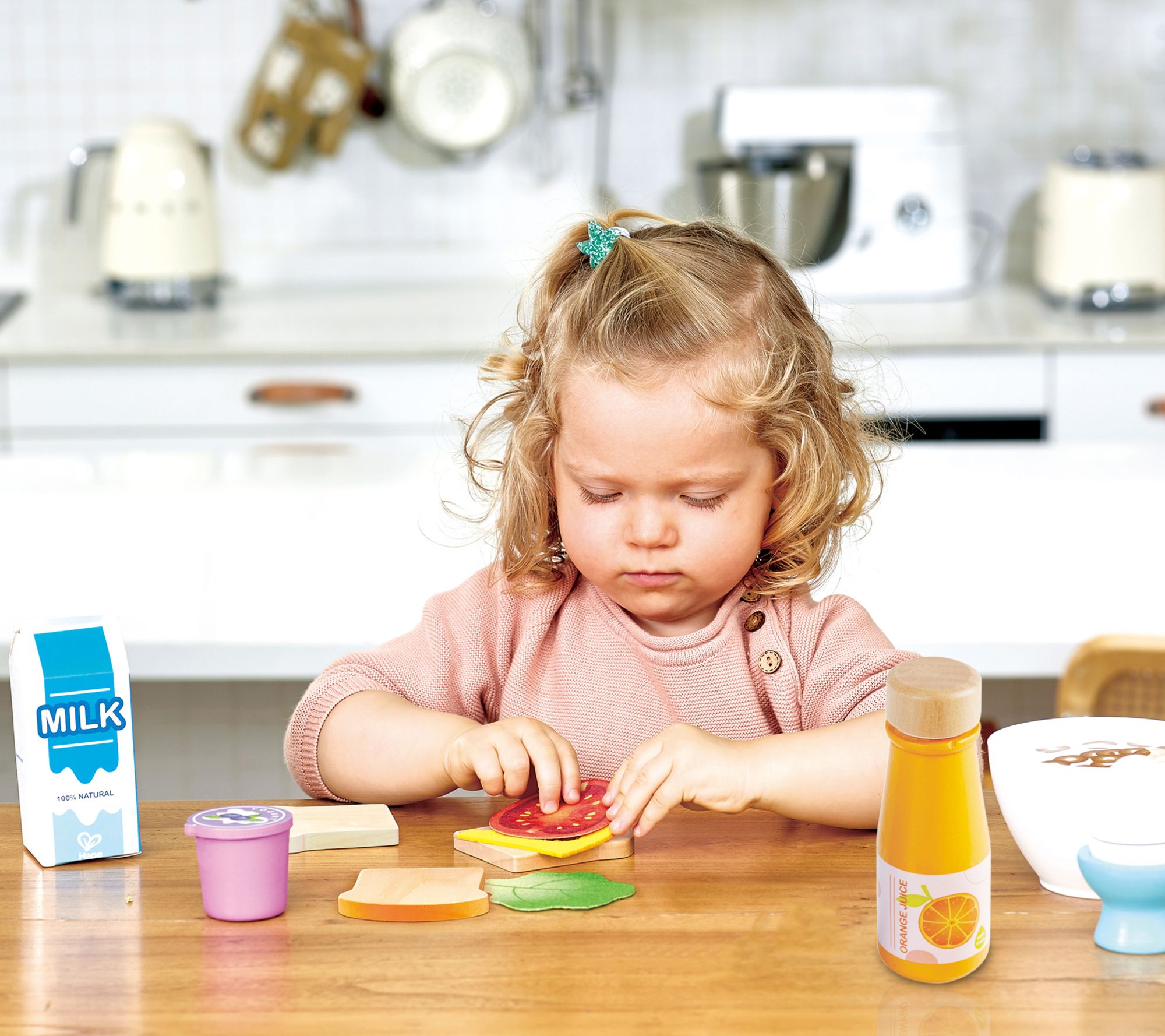 Hape Kitchen Food Delicious Breakfast Set - 8pc - QVC.com