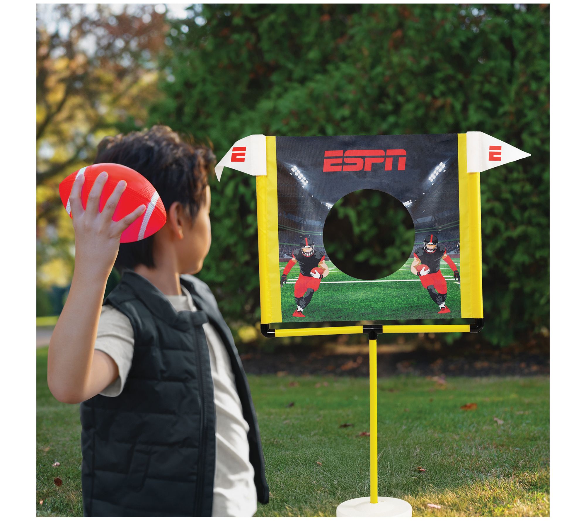 ESPN My First Touchdown & Field Goal All-In-1 Football Set - QVC.com