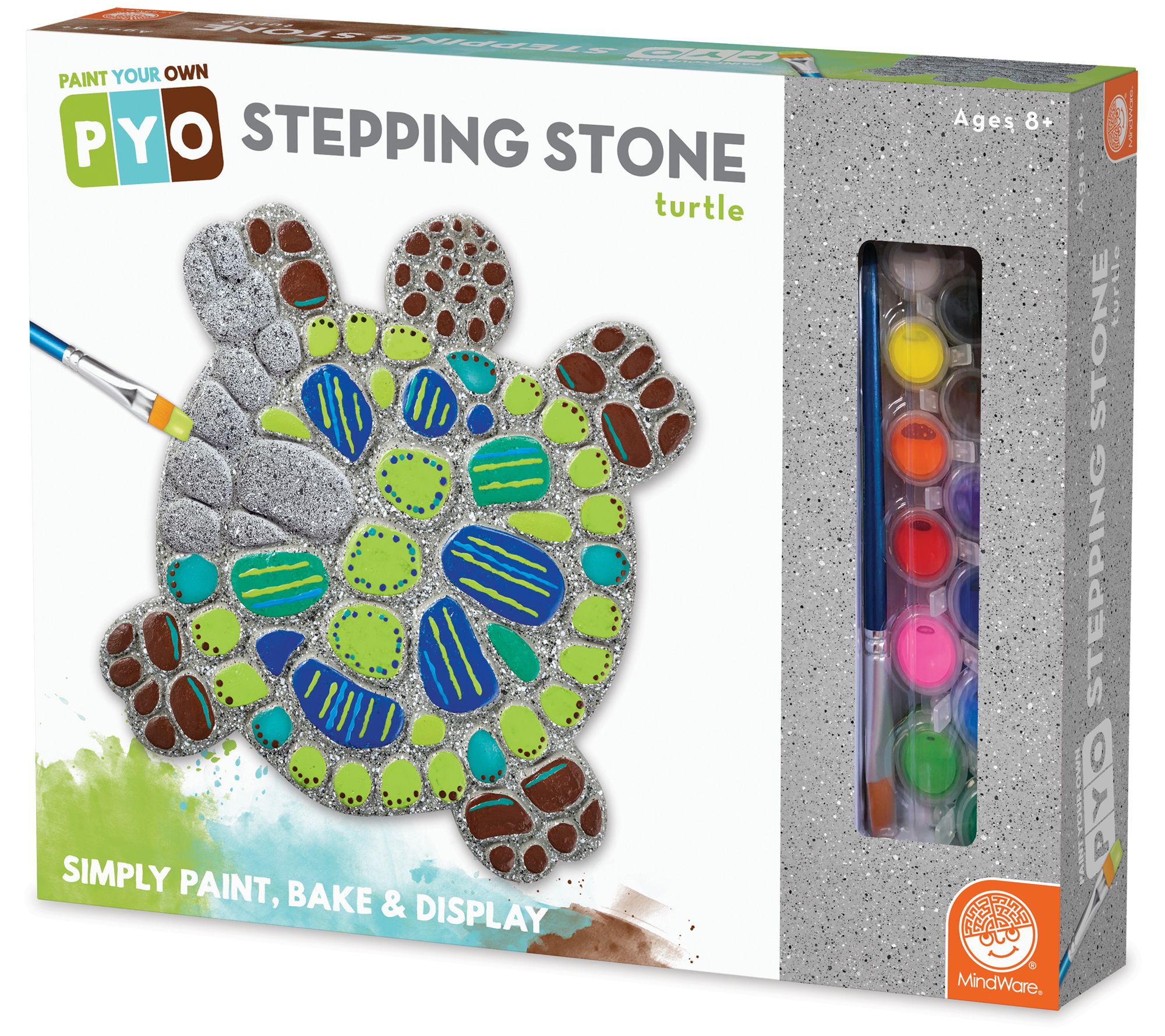 MindWare Paint Your Own Stepping Stone Kit Turtle - QVC.com