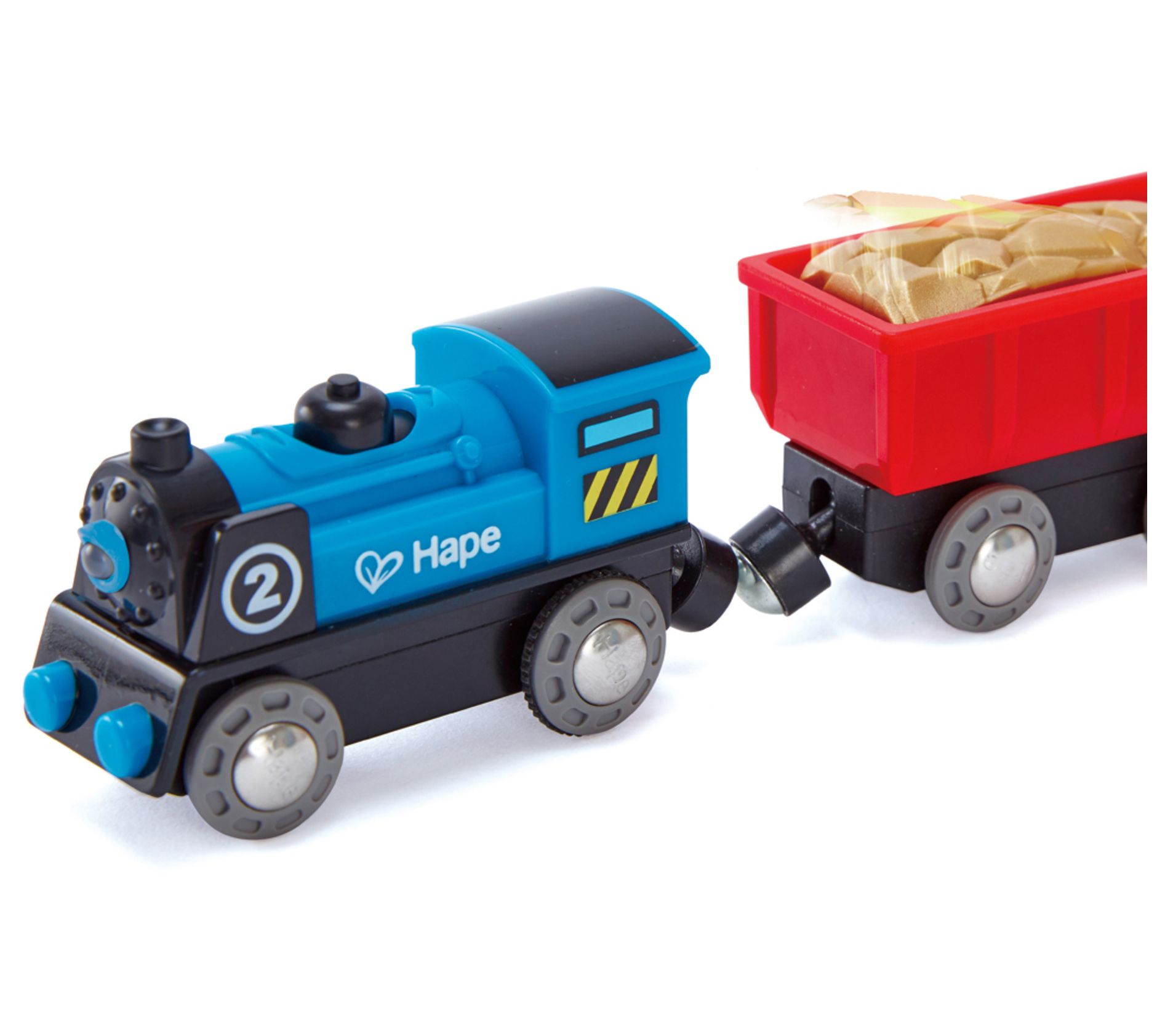 Hape Battery Powered Colorful Wooden Train Set - QVC.com