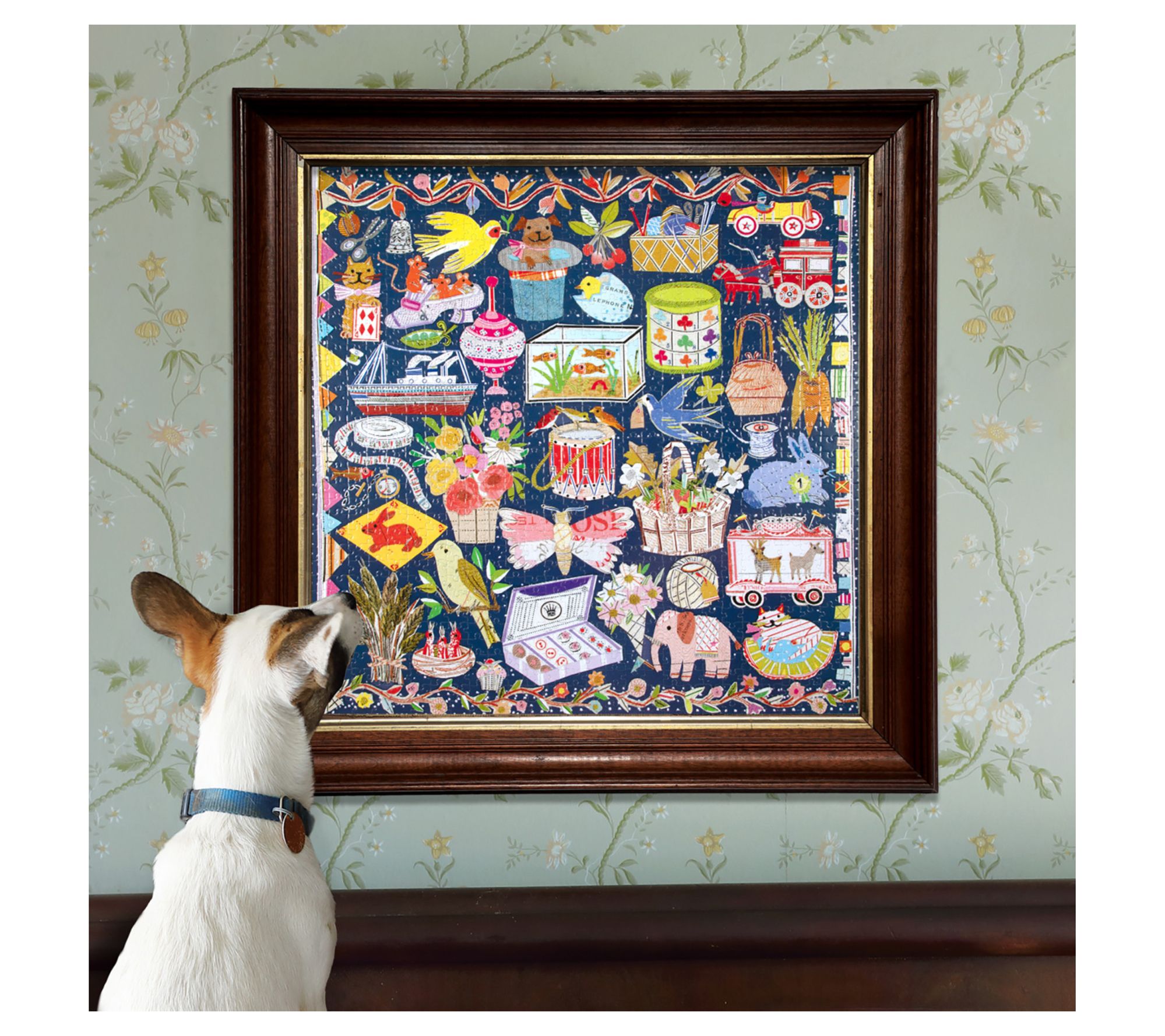 eeBoo Piece & Love The Cat & The Yarn 1000pc Jigsaw Puzzle - QVC.com
