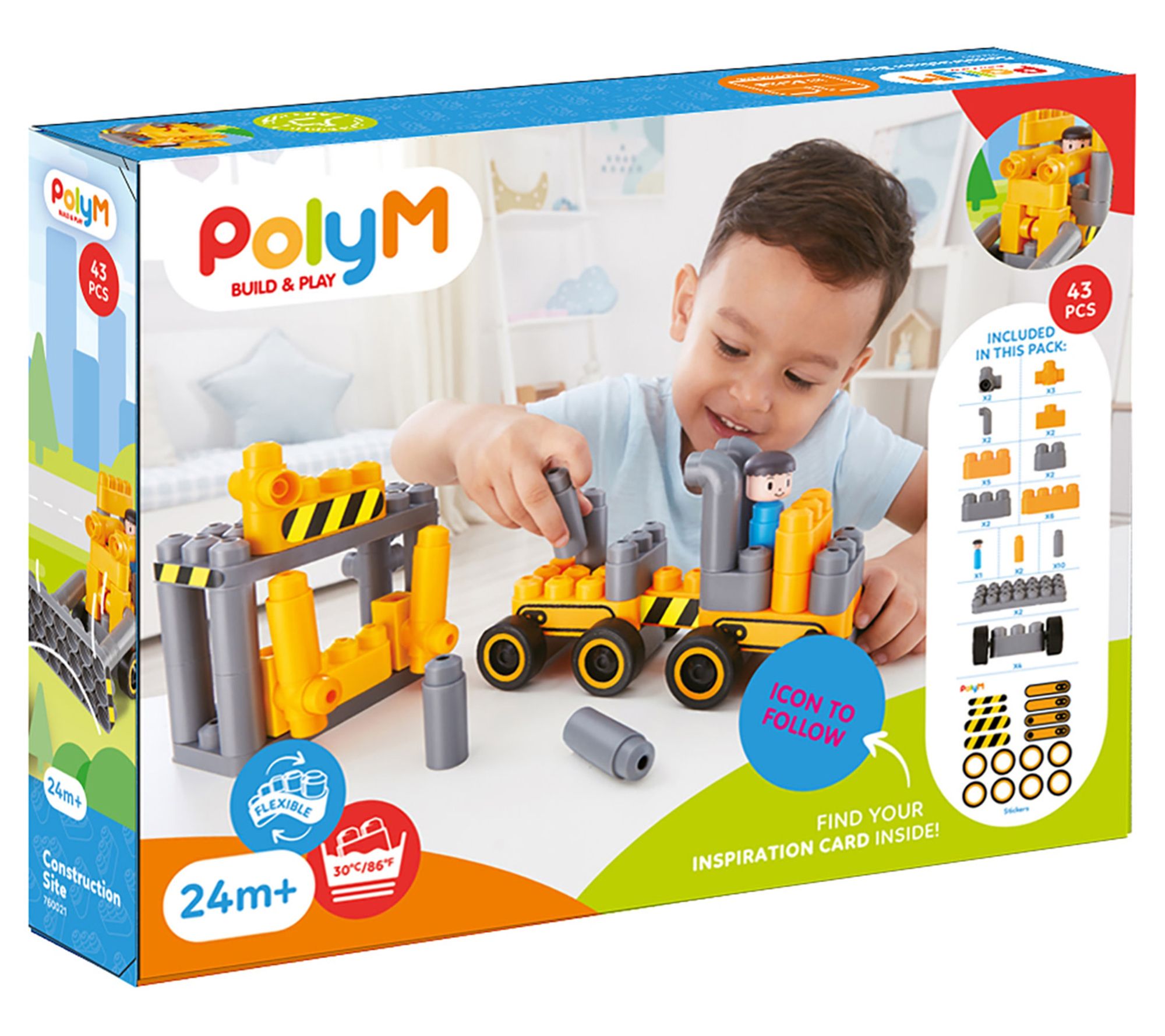 Hape PolyM Construction Toy Set - QVC.com
