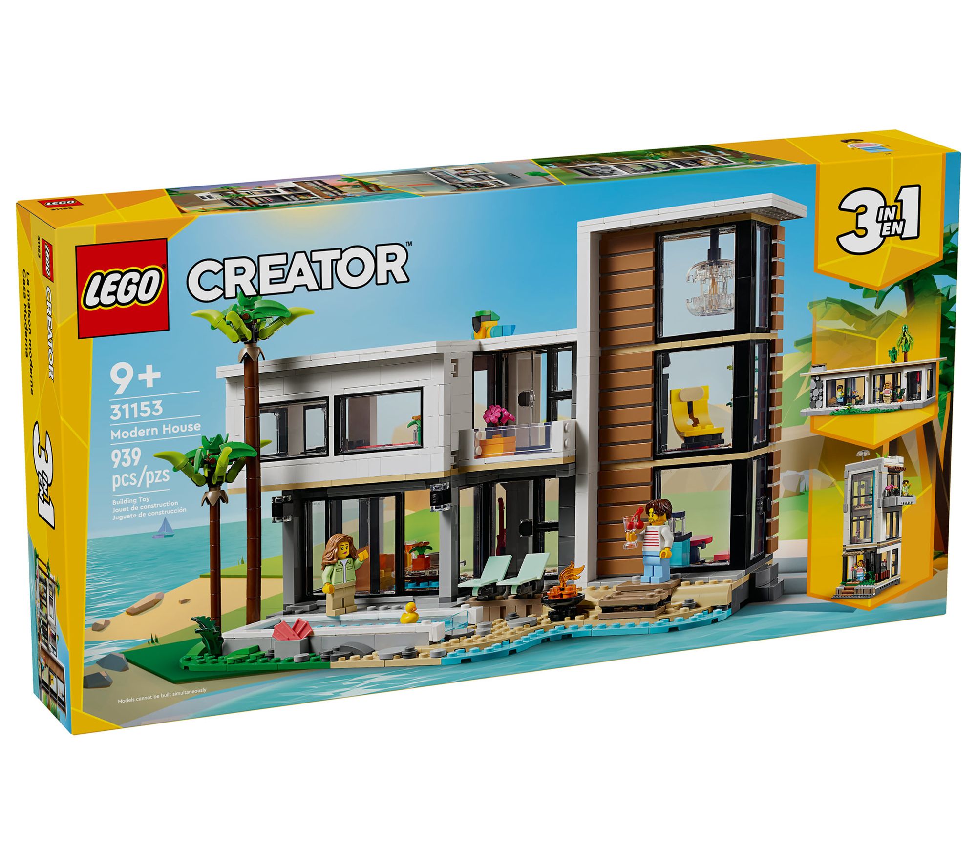 LEGO Creator 3-in-1 Modern House Toy Set - QVC.com