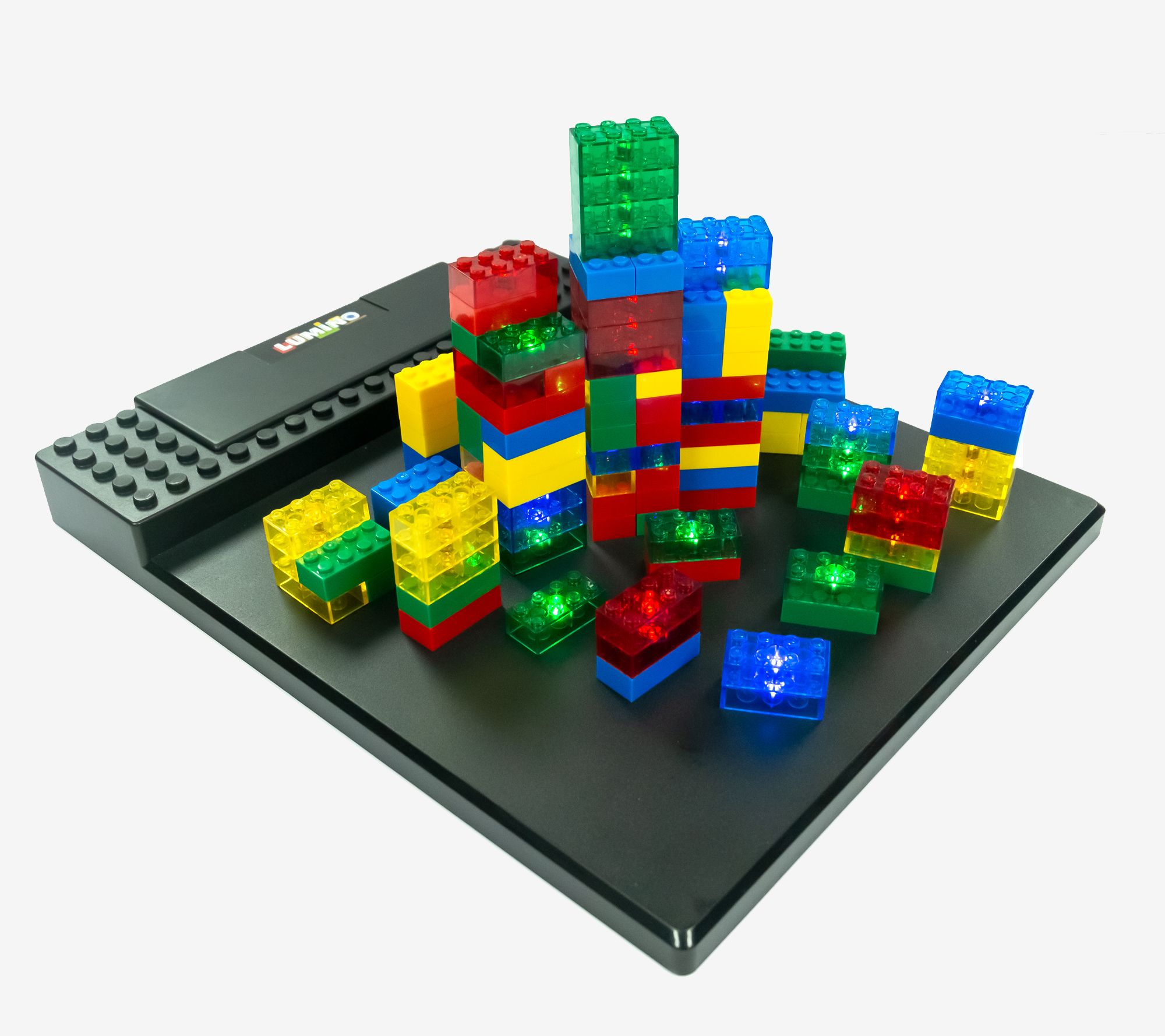 "As Is" Lumino 128-Piece Lighted Construction Building Set - QVC.com