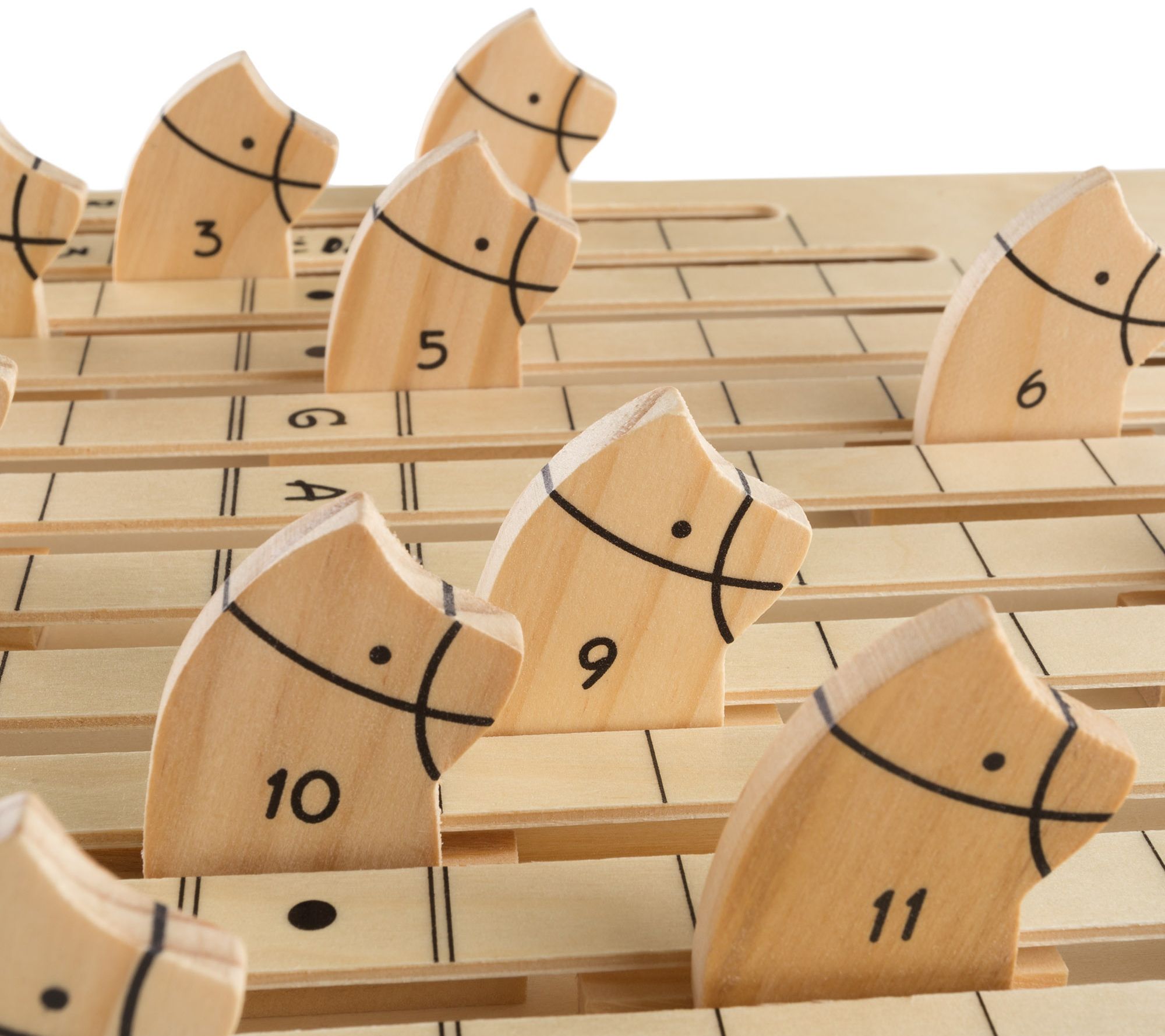 Hey Play Wooden Horse Race Game With Dice Cards Chips QVC