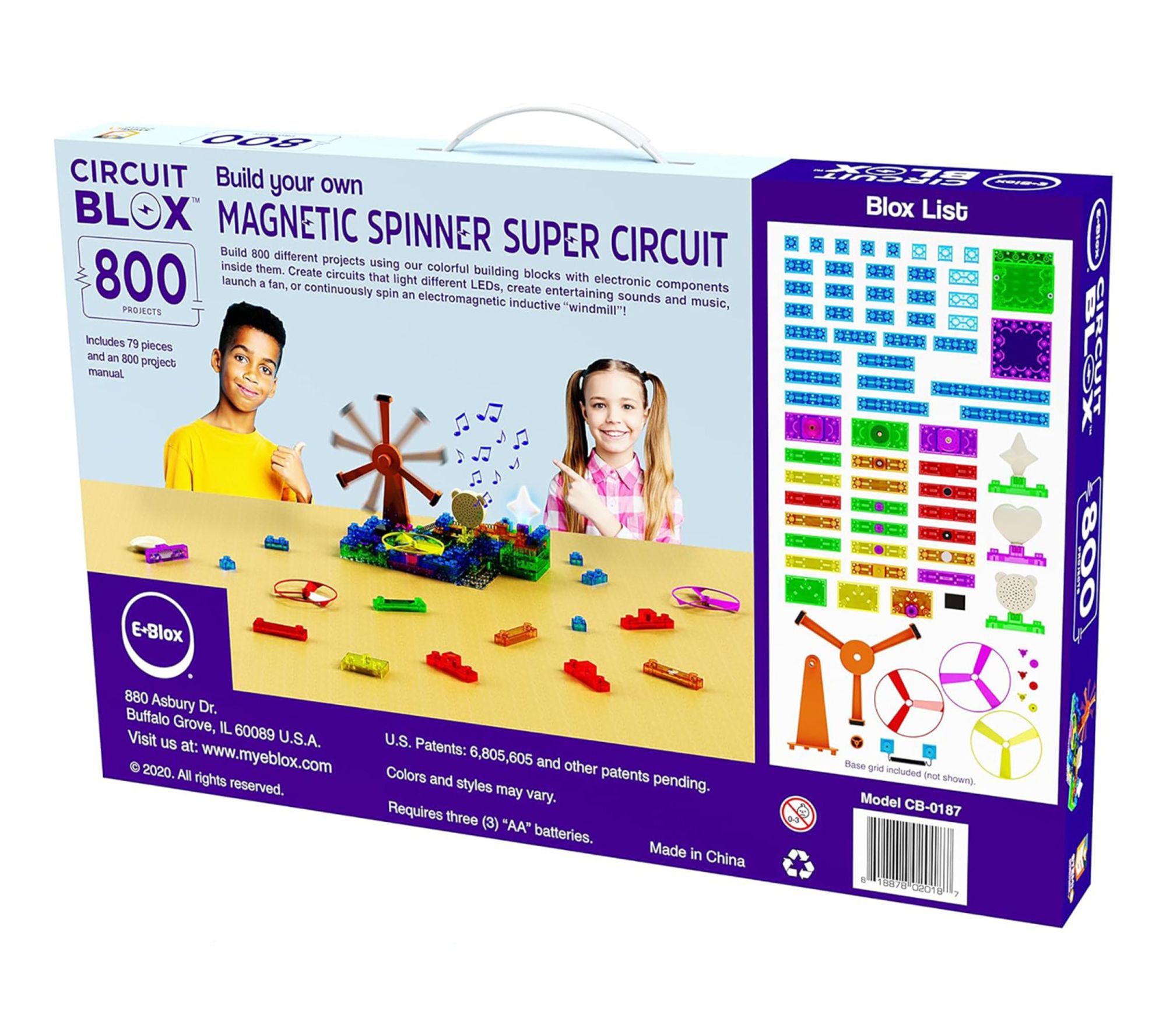 E-Blox Circuit Blox BYO Magnetic Induction Spinner Circuit - QVC.com