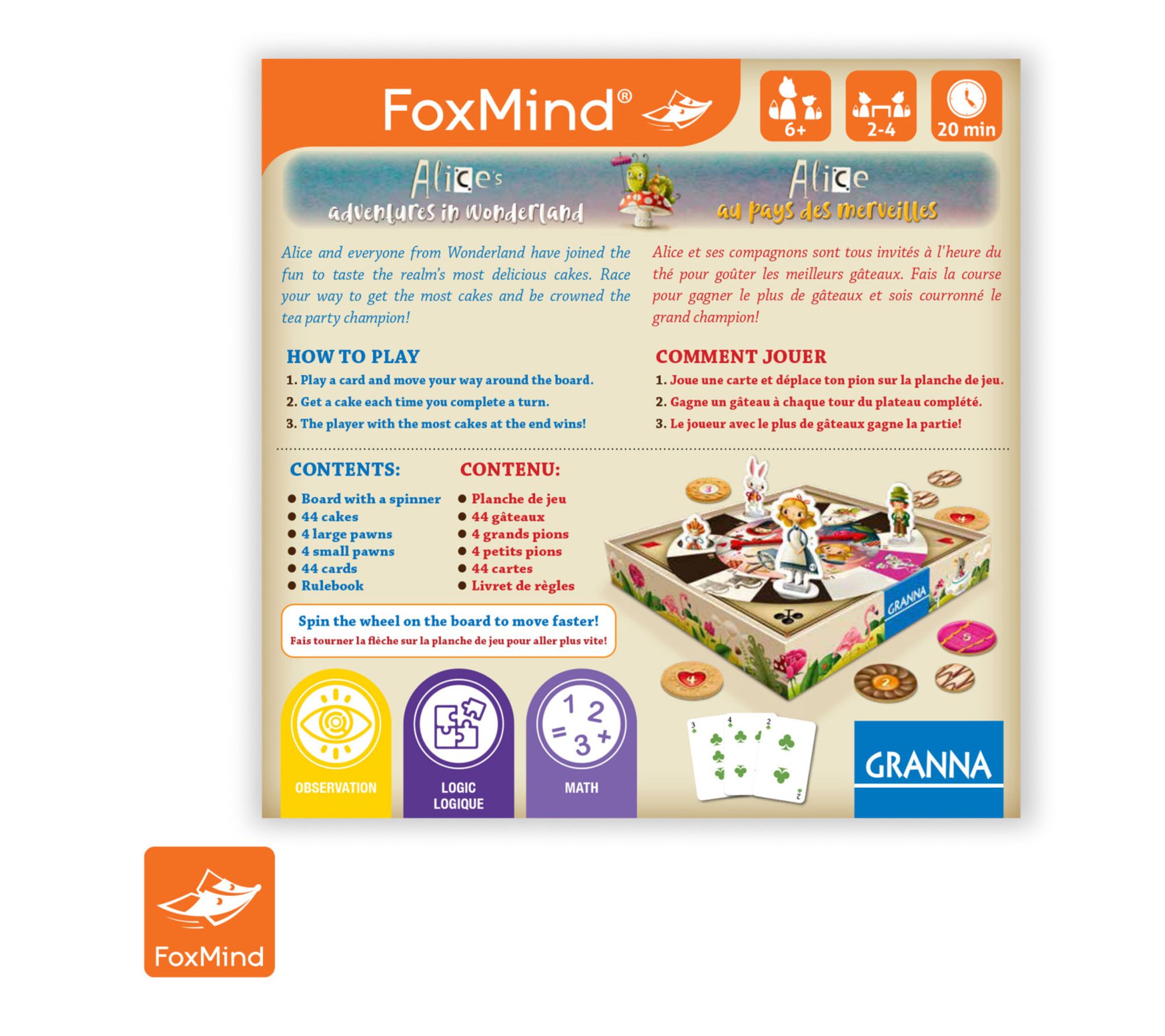 FoxMind Games Alice's Adventures in WonderlandBoard Game - QVC.com