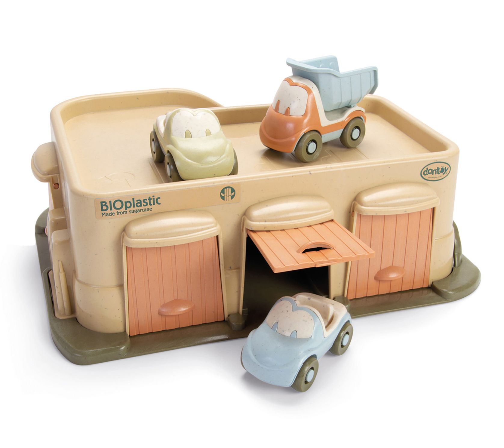 Dantoy BIO Car Garage W/ Ramp Playset - 4pc - QVC.com