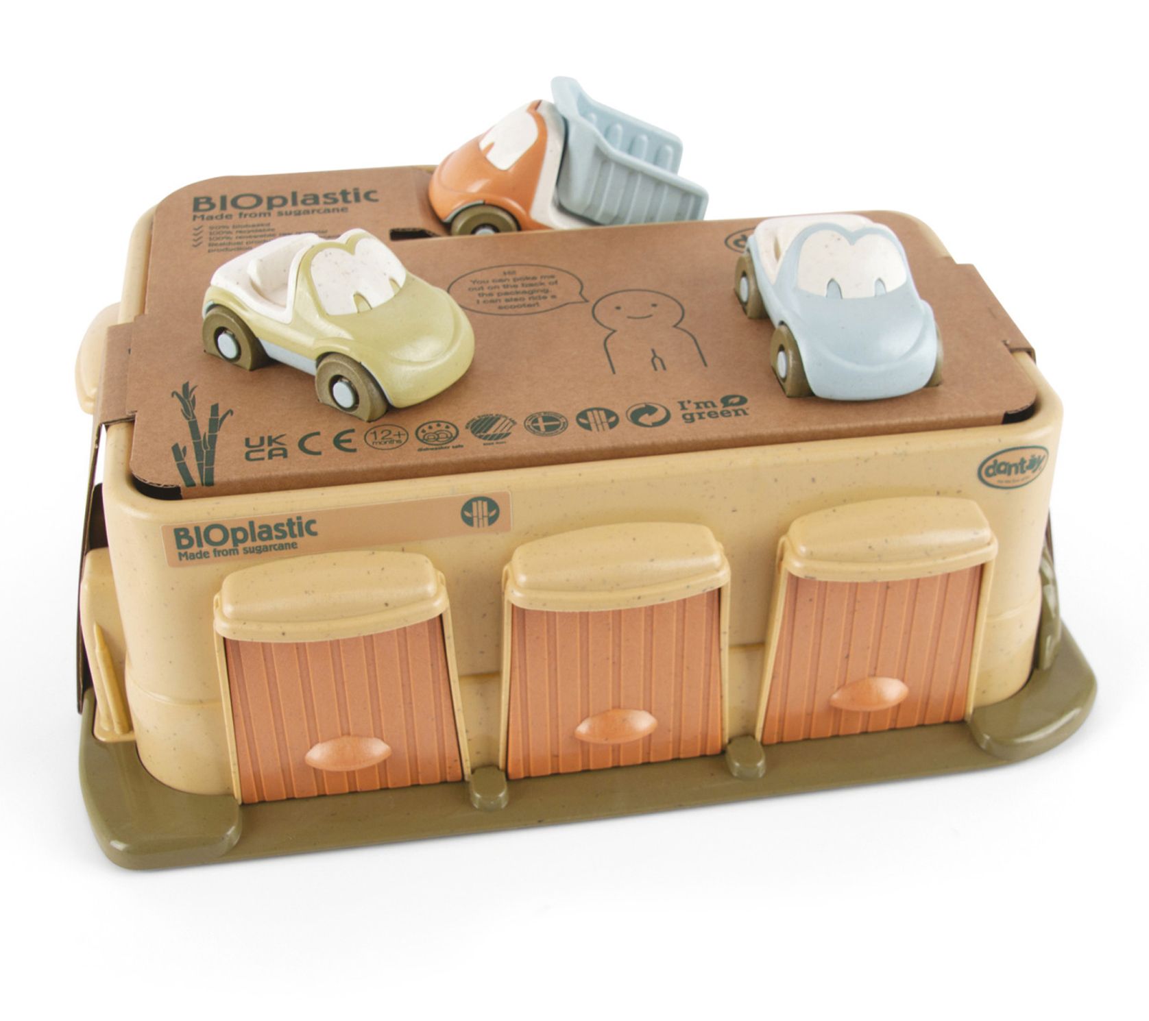 Dantoy BIO Car Garage W/ Ramp Playset - 4pc - QVC.com