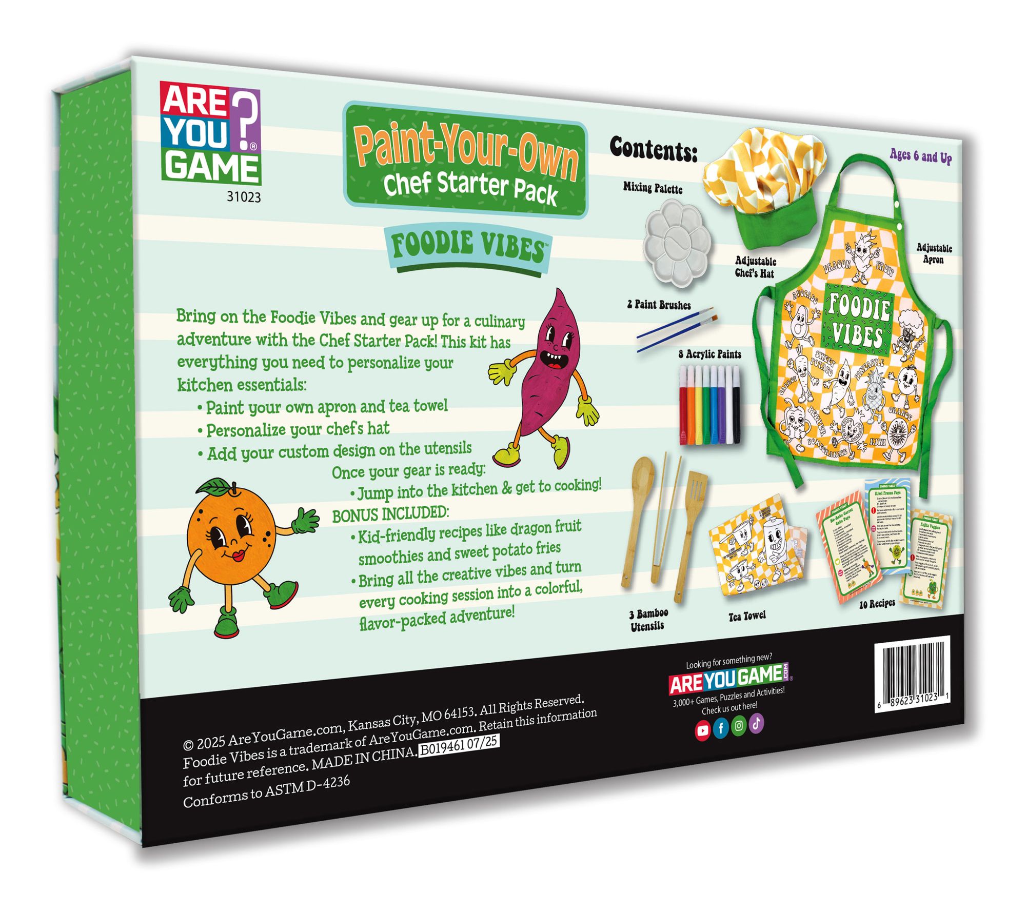 Paint-Your-Own Chef Starter Pack - Foodie Vibes - QVC.com