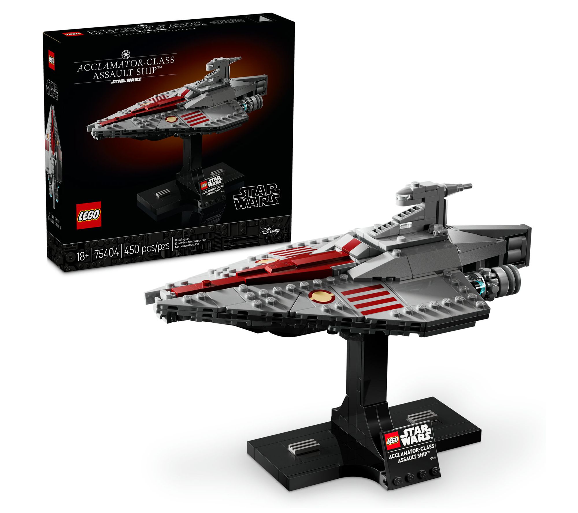 LEGO Star Wars Acclamator-Class Assault Ship Buildable Starsh - QVC.com