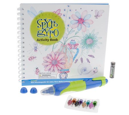 Spyro Gyro Motorized Pen with 40 Page Activity Book - QVC.com