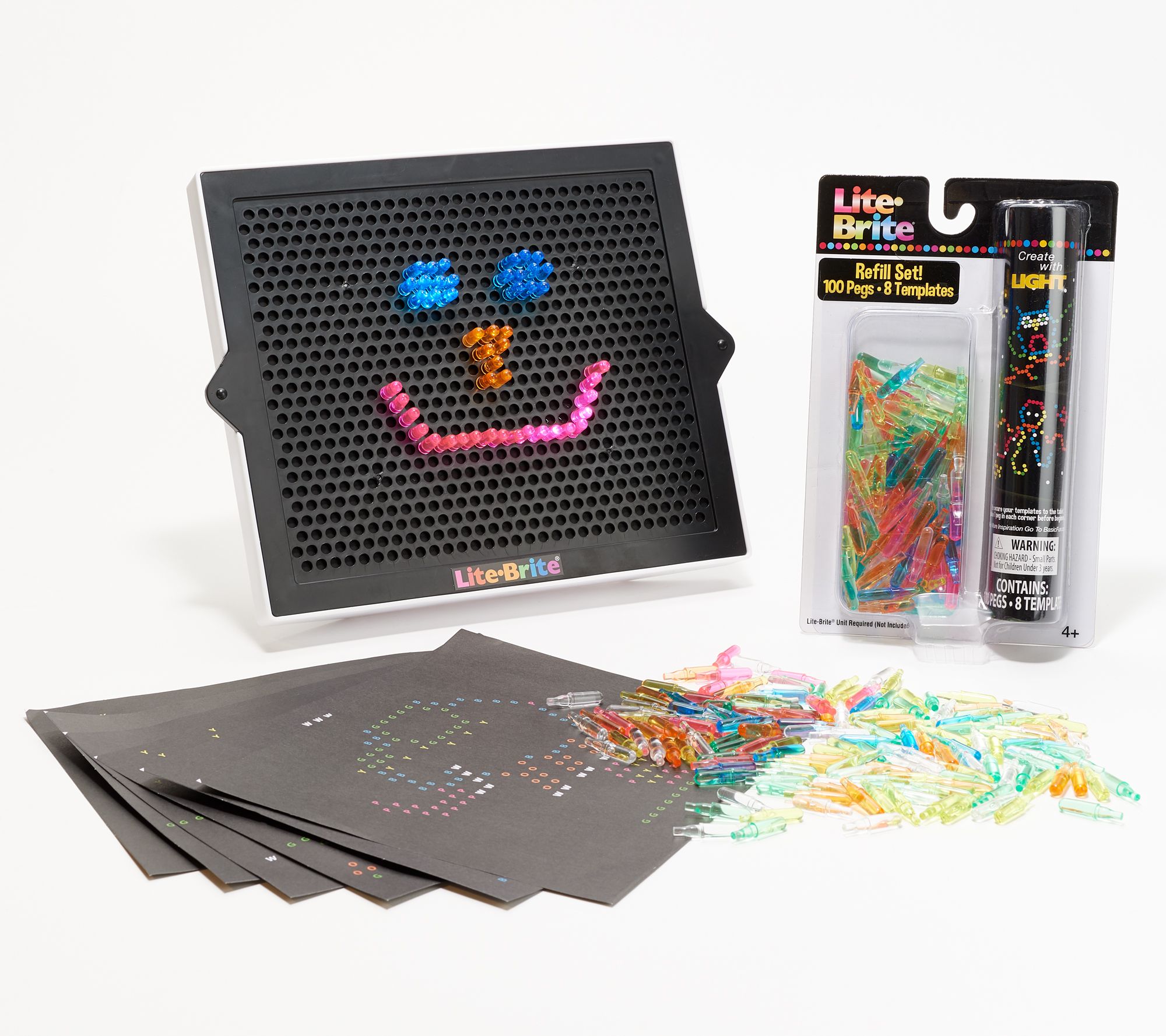 Classic Lite Brite W Lite Brite Refill Pack Feat 306 Lights QVC