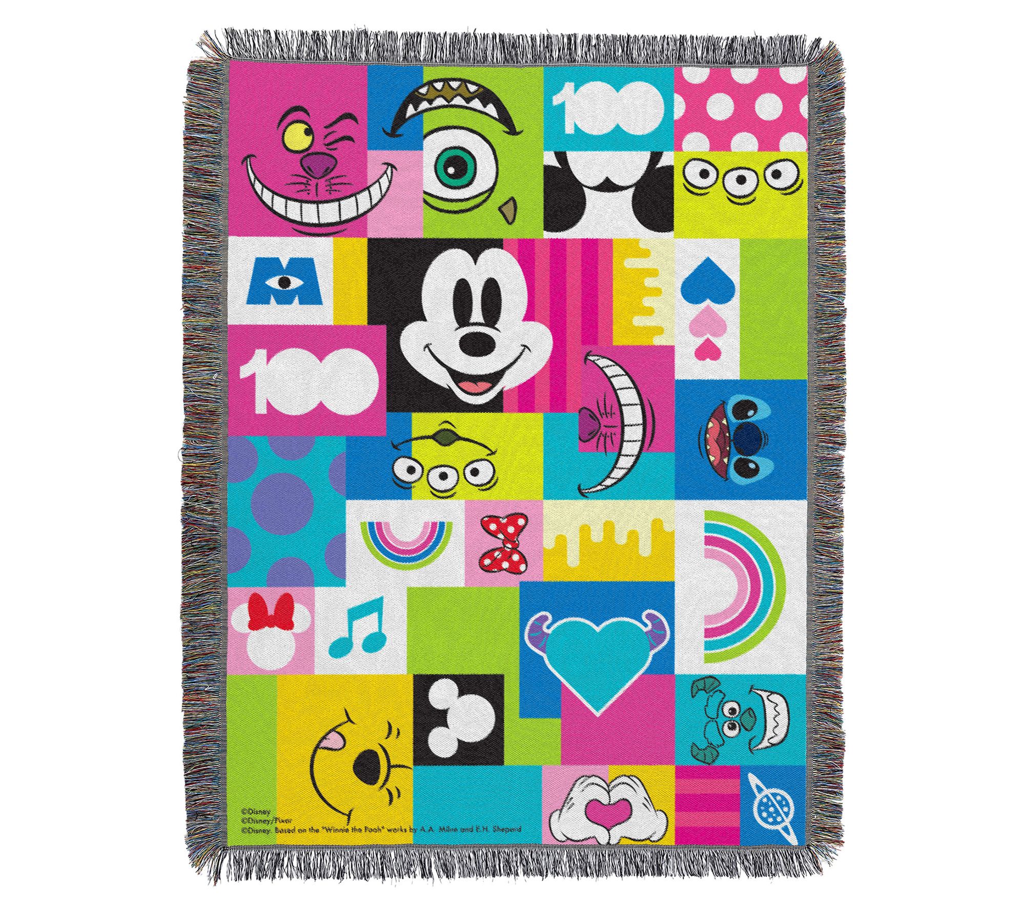 The Northwest Group Disney Smiling Faces WovenBlanket - QVC.com