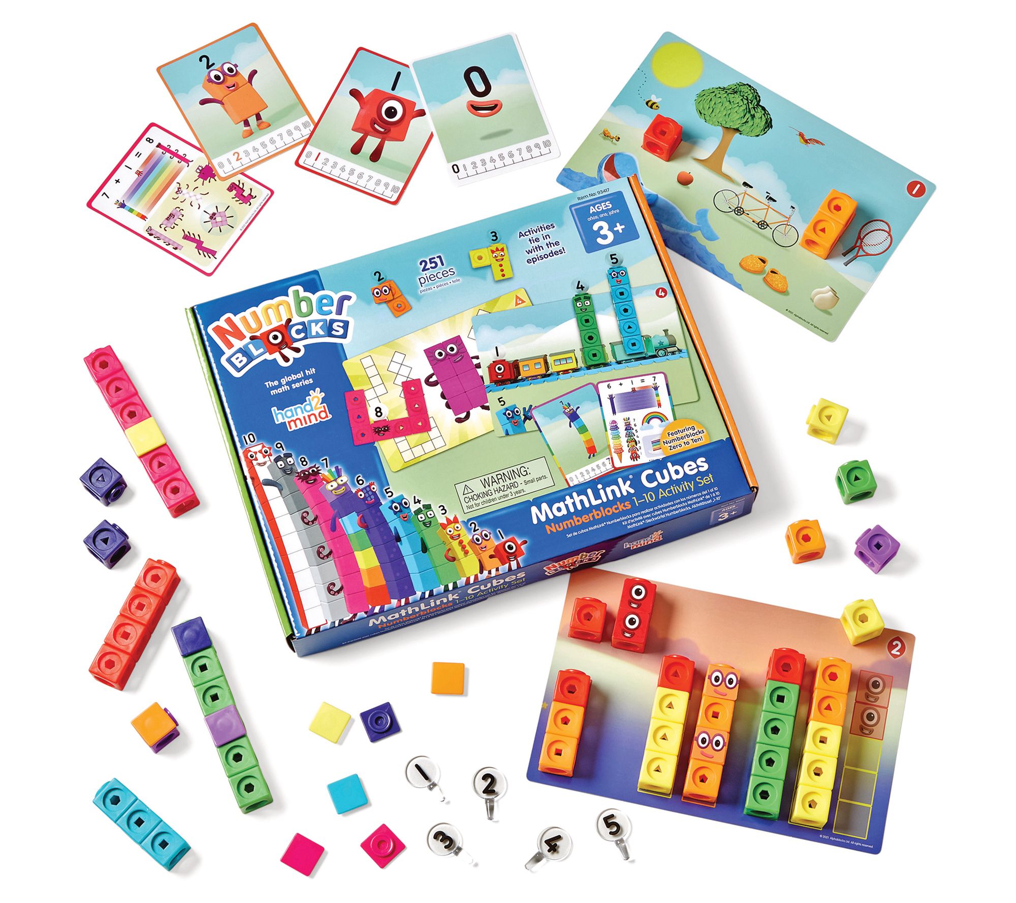 Hand2mind Numberblocks 0 10 Activity Set With MathLink Cubes QVC
