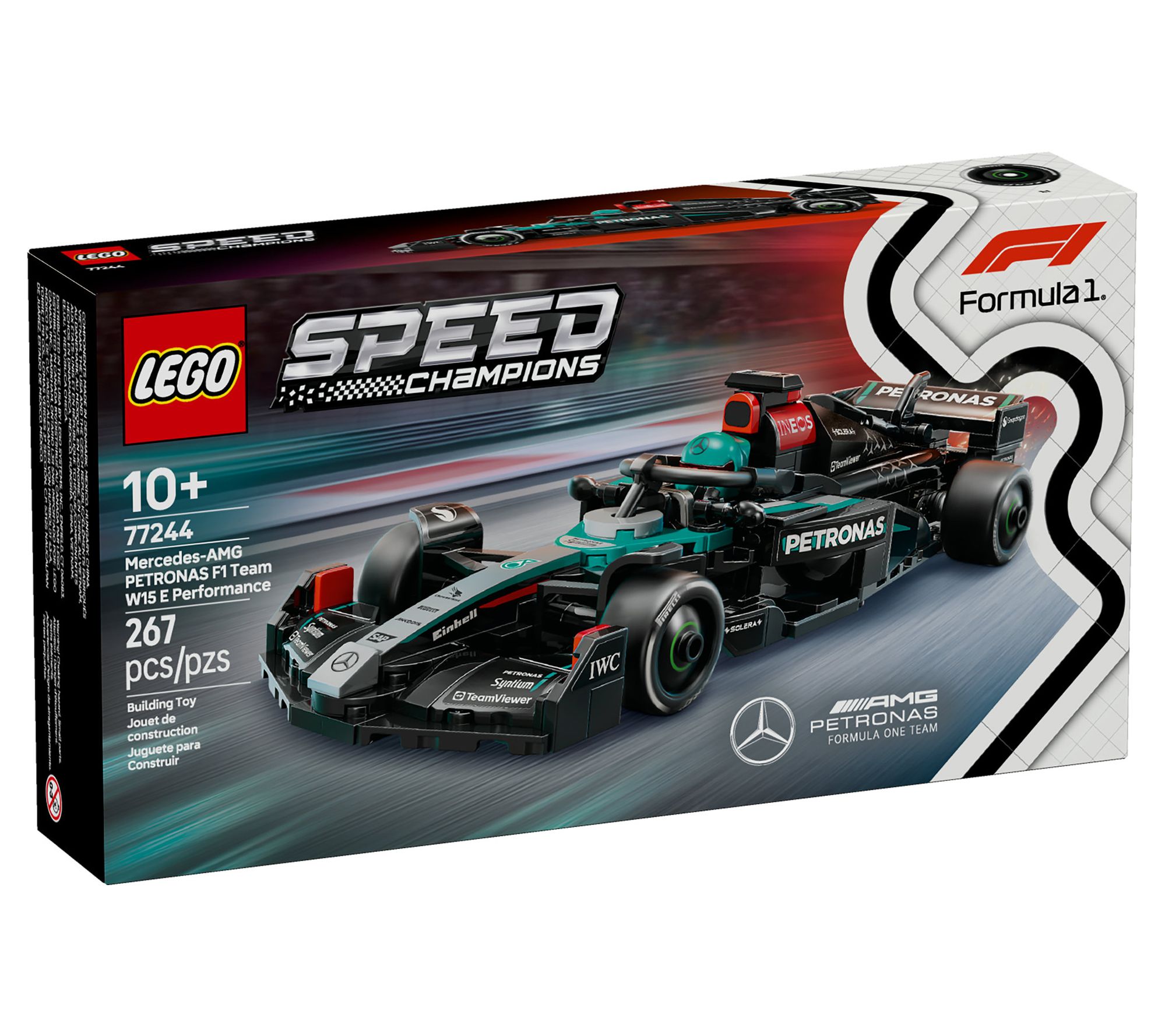 LEGO Speed Champions Mercedes-AMG F1 W15 RaceCar Toy Vehicle - QVC.com