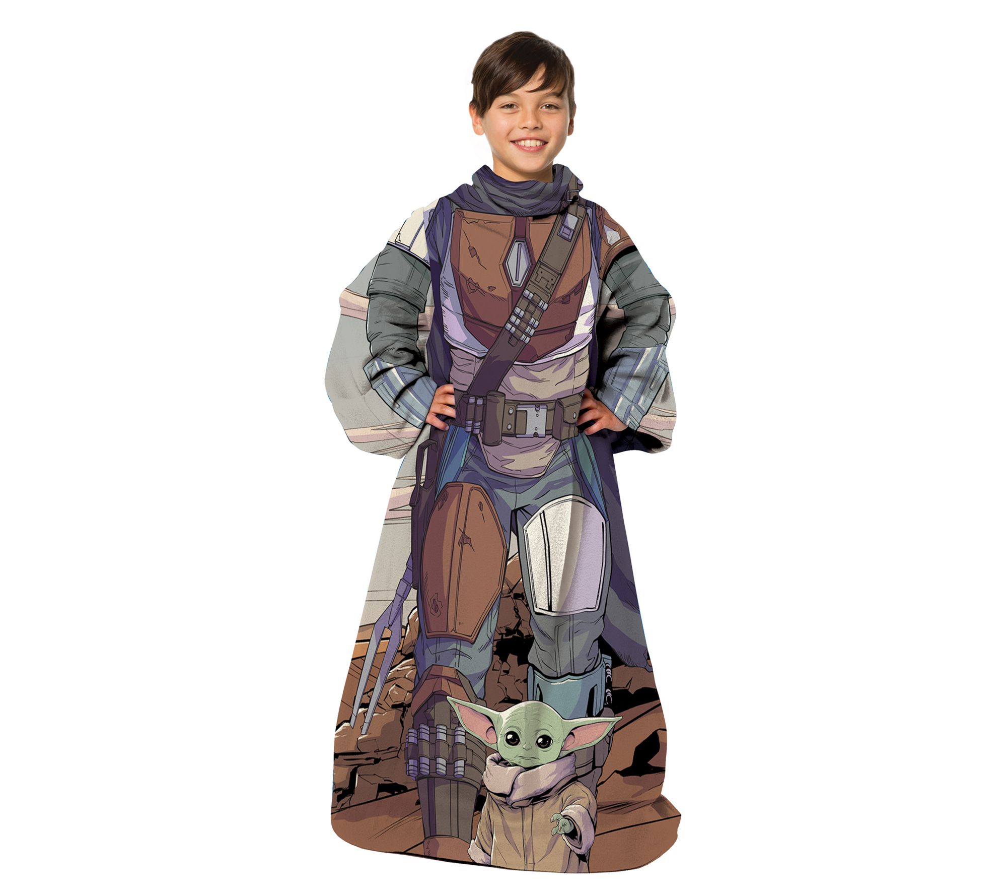 The Northwest Group Mandalorian Kids Mando Throw w/ Sleeves - QVC.com