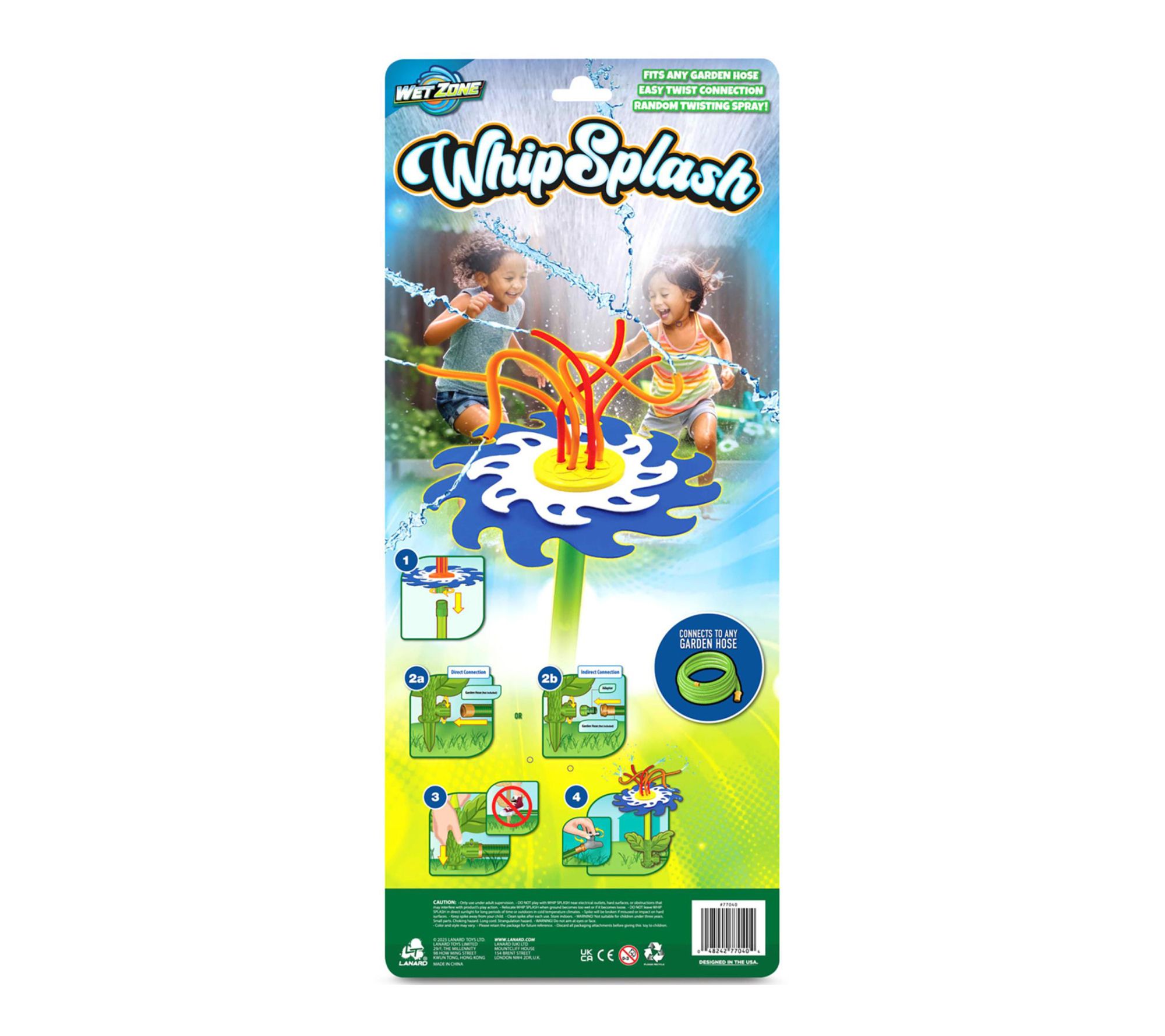 Lanard Whip Splash Sprinkler Flower Shaped Water Sprinkler - QVC.com