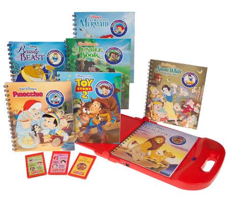 Set of 7 Disney Story Reader Books with Sound Cartridges - QVC.com