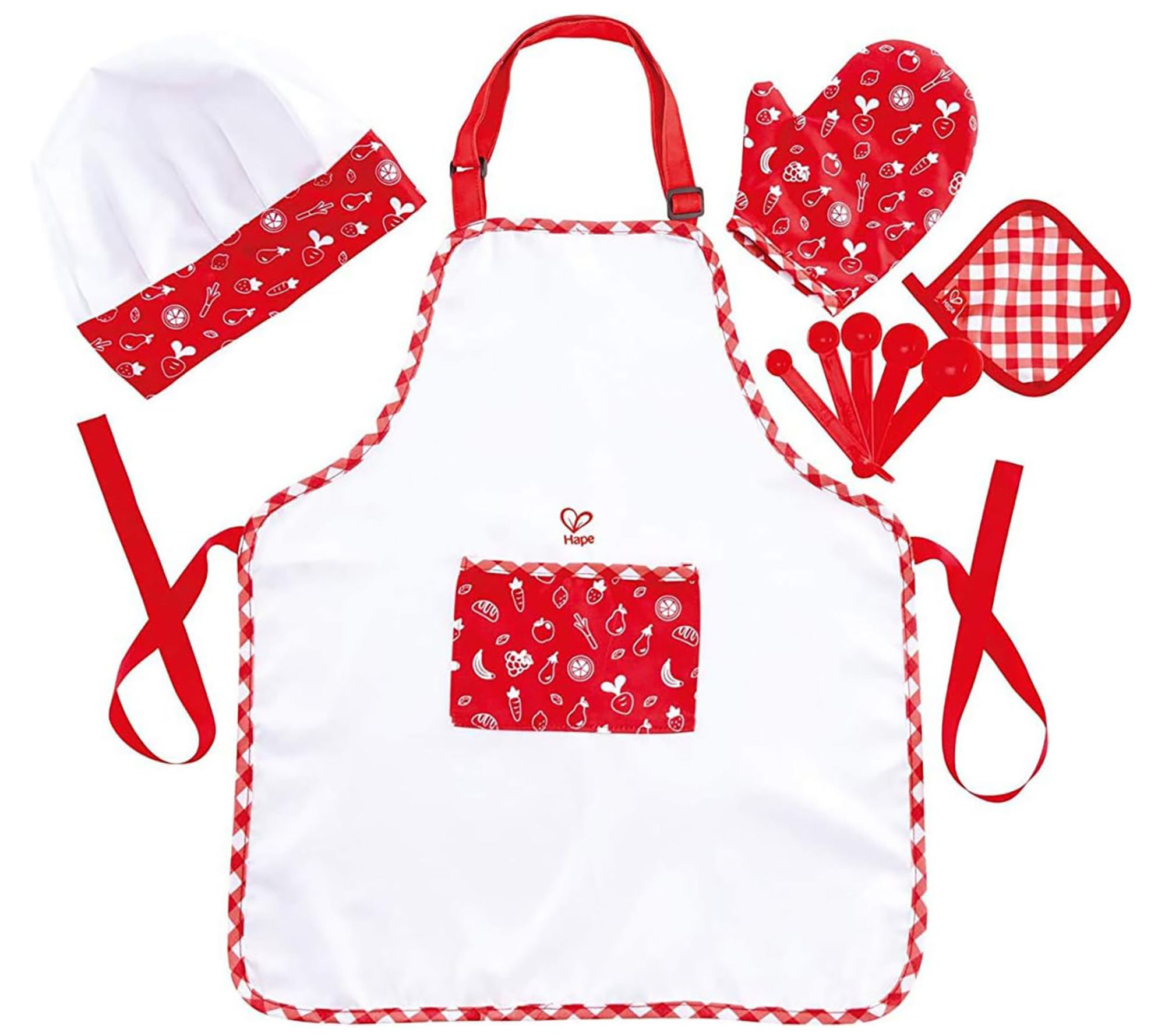 Hape Chef Kitchen Dress Up Outfit Set - QVC.com