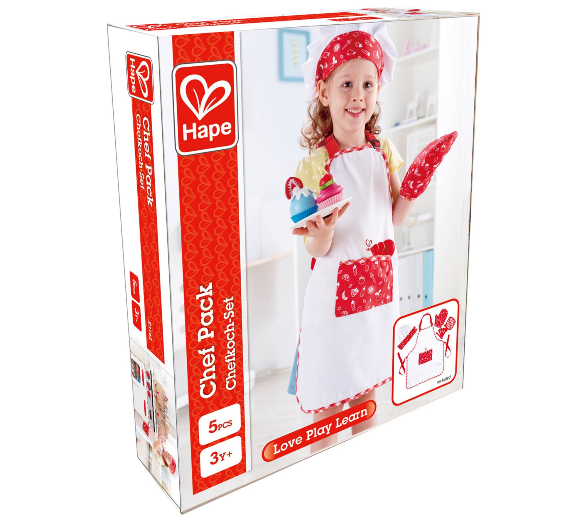 Hape Chef Kitchen Dress Up Outfit Set - QVC.com
