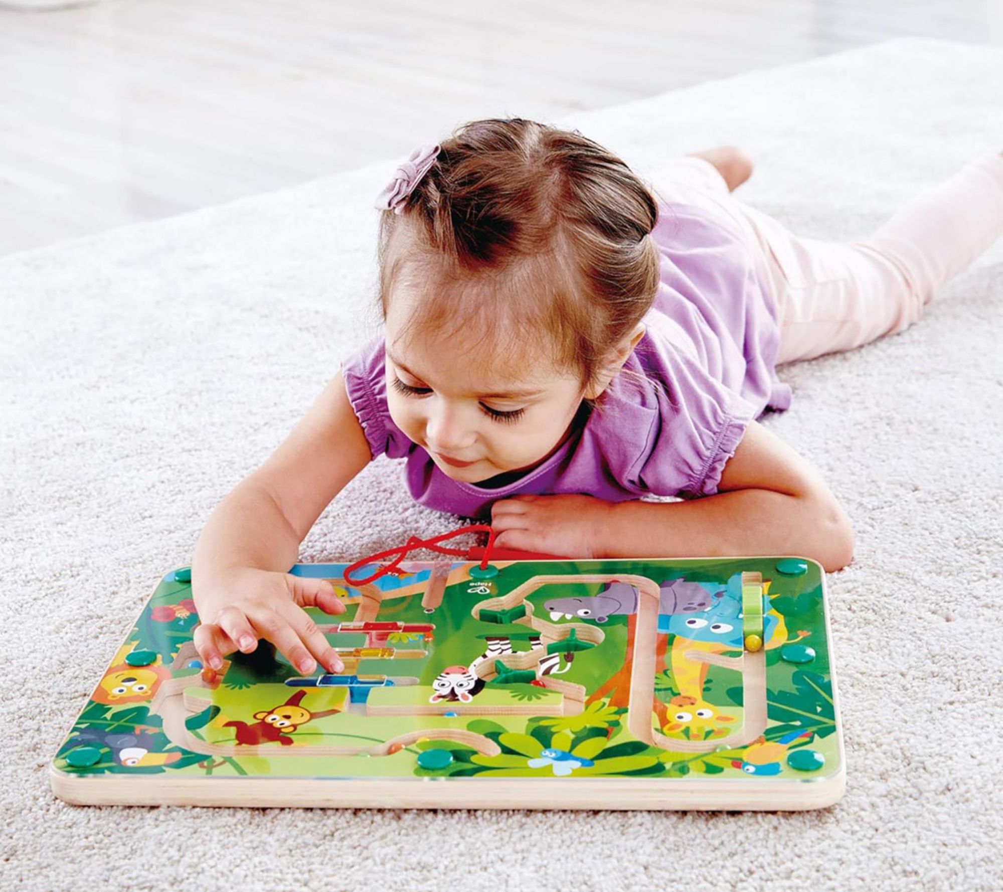 Hape Wooden Jungle Magnetic Wand Bead Maze Toy - QVC.com