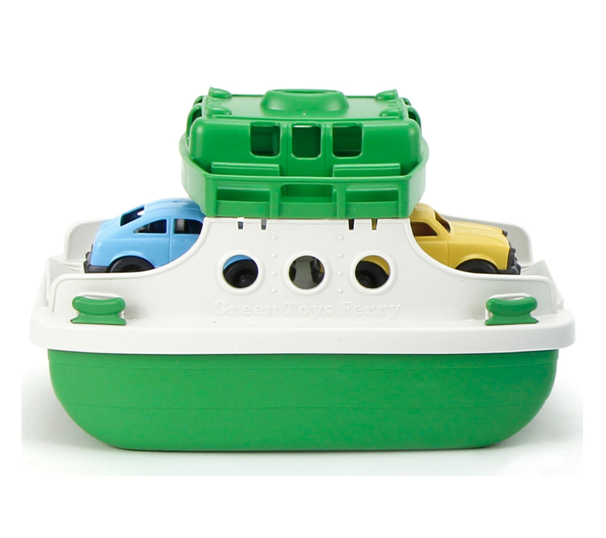 Green Toys Ferry Boat Green and White FloatingToy Vehicle - QVC.com