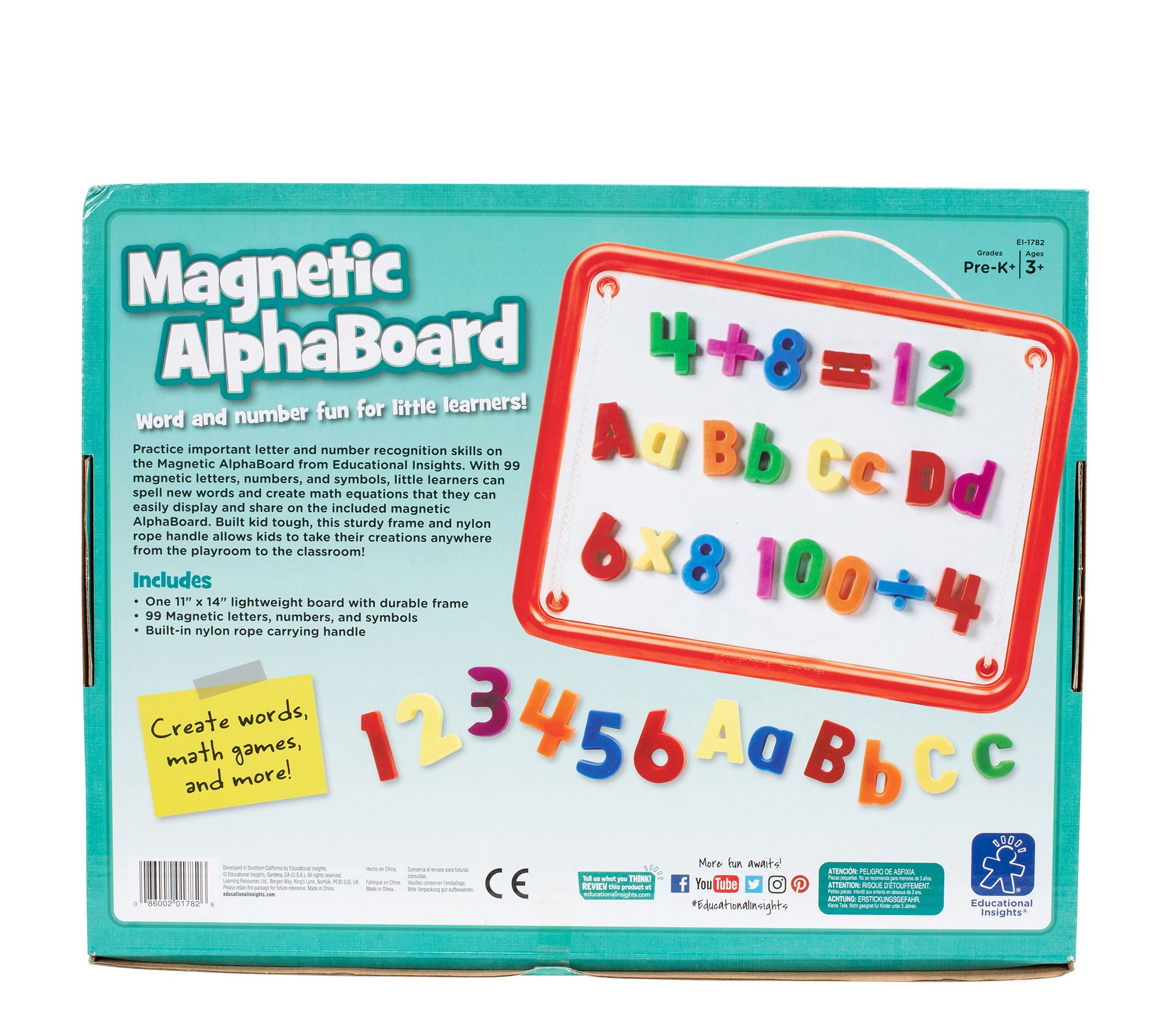 Magnetic AlphaBoard Kit by Educational Insights - QVC.com