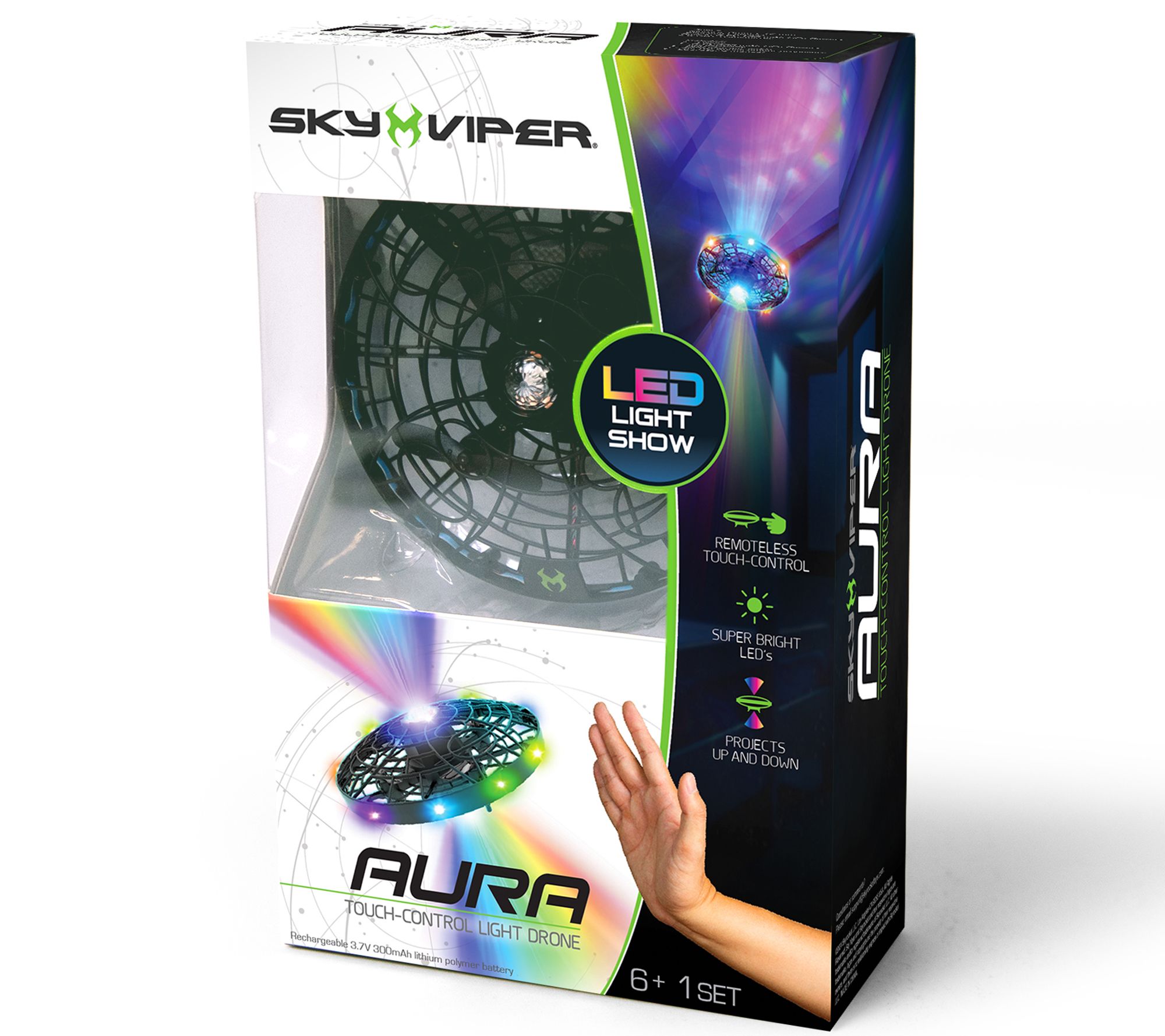 Sky Viper Light Up Aura Force Hand Gesture Drone - QVC.com