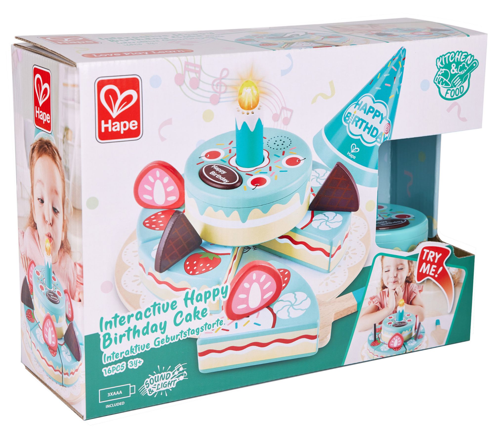Hape Interactive Happy Birthday Cake Toy - QVC.com