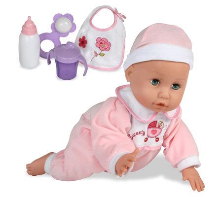 My Real Dreamtime Baby Doll - Blue Eyes and Fair Skin - QVC.com
