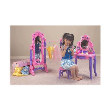 Light and Sound Dressing Mirror and Vanity Set - QVC.com