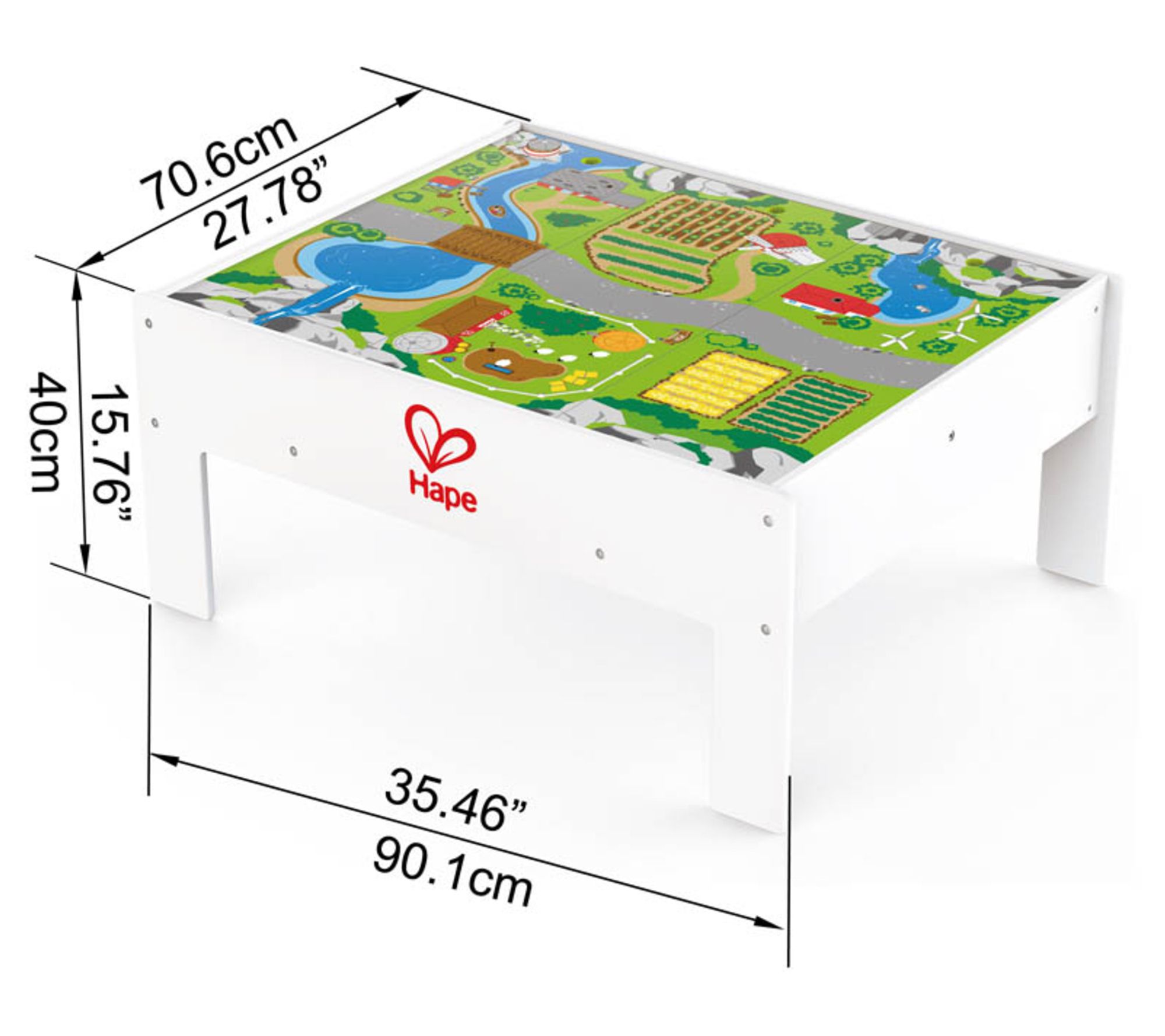 Hape Railway Collection Play & Stow Storage Activity Table - QVC.com
