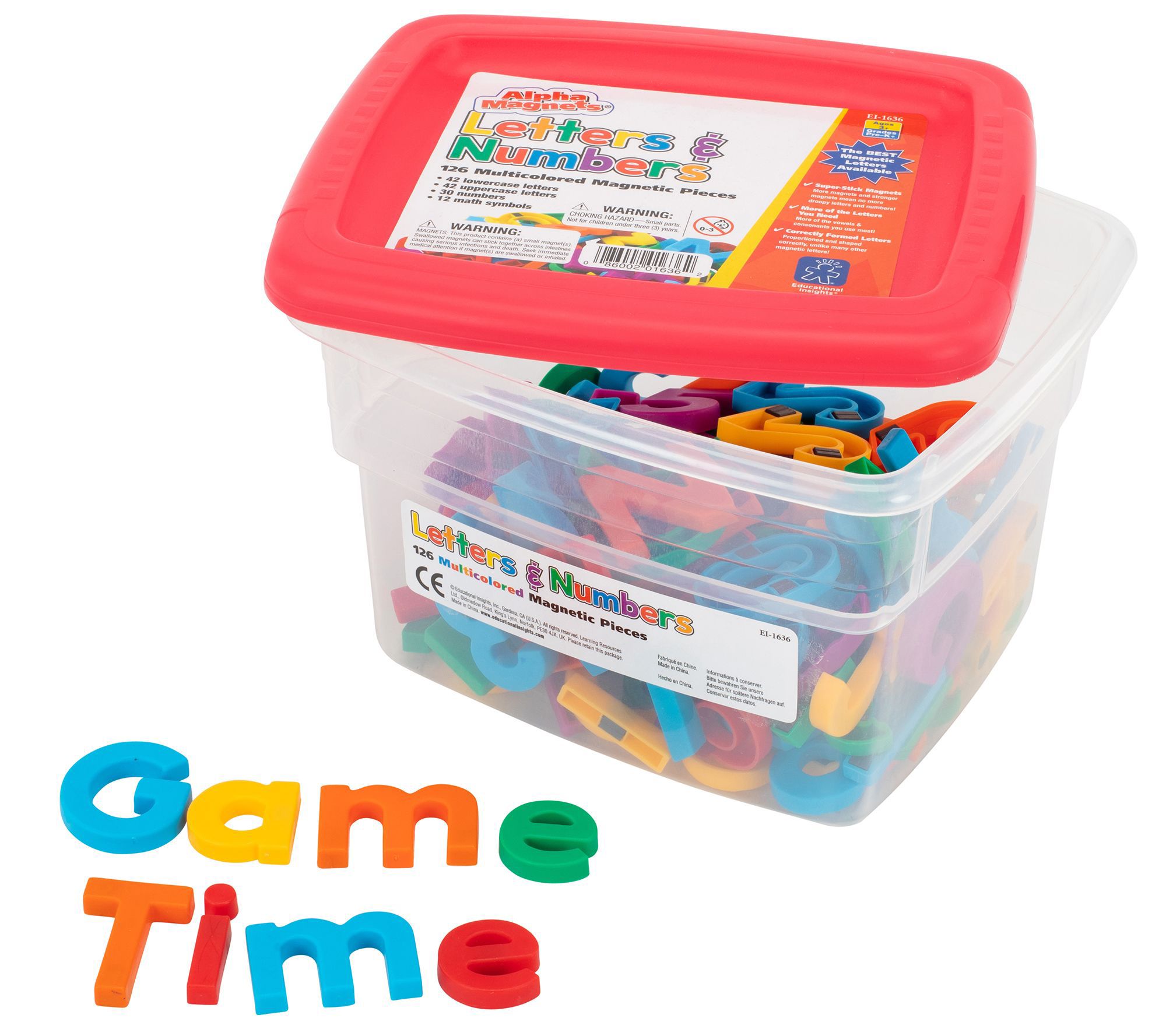 AlphaMagnets and MathMagnets 126pc Set by Educa tional Insight - QVC.com