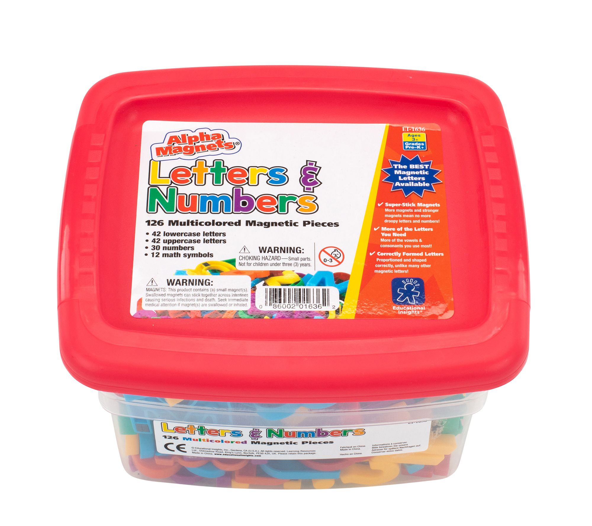 AlphaMagnets and MathMagnets 126pc Set by Educa tional Insight - QVC.com