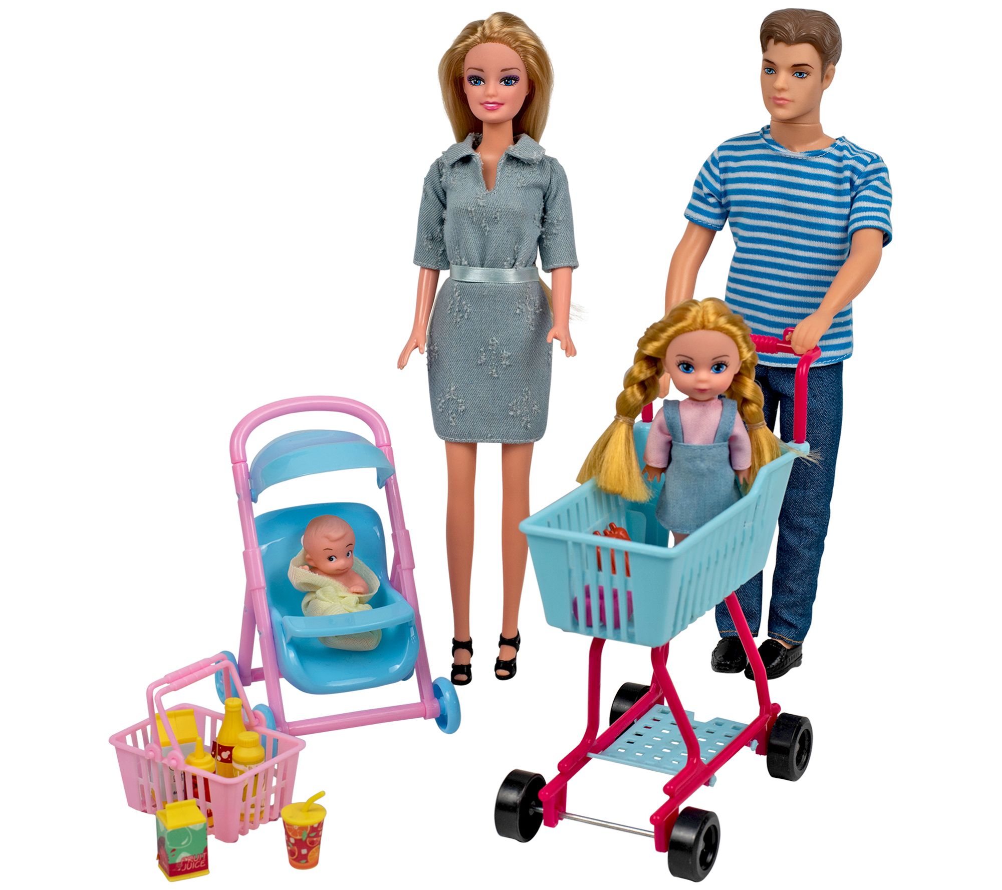 Chic Family Doll Set with Accessories - QVC.com