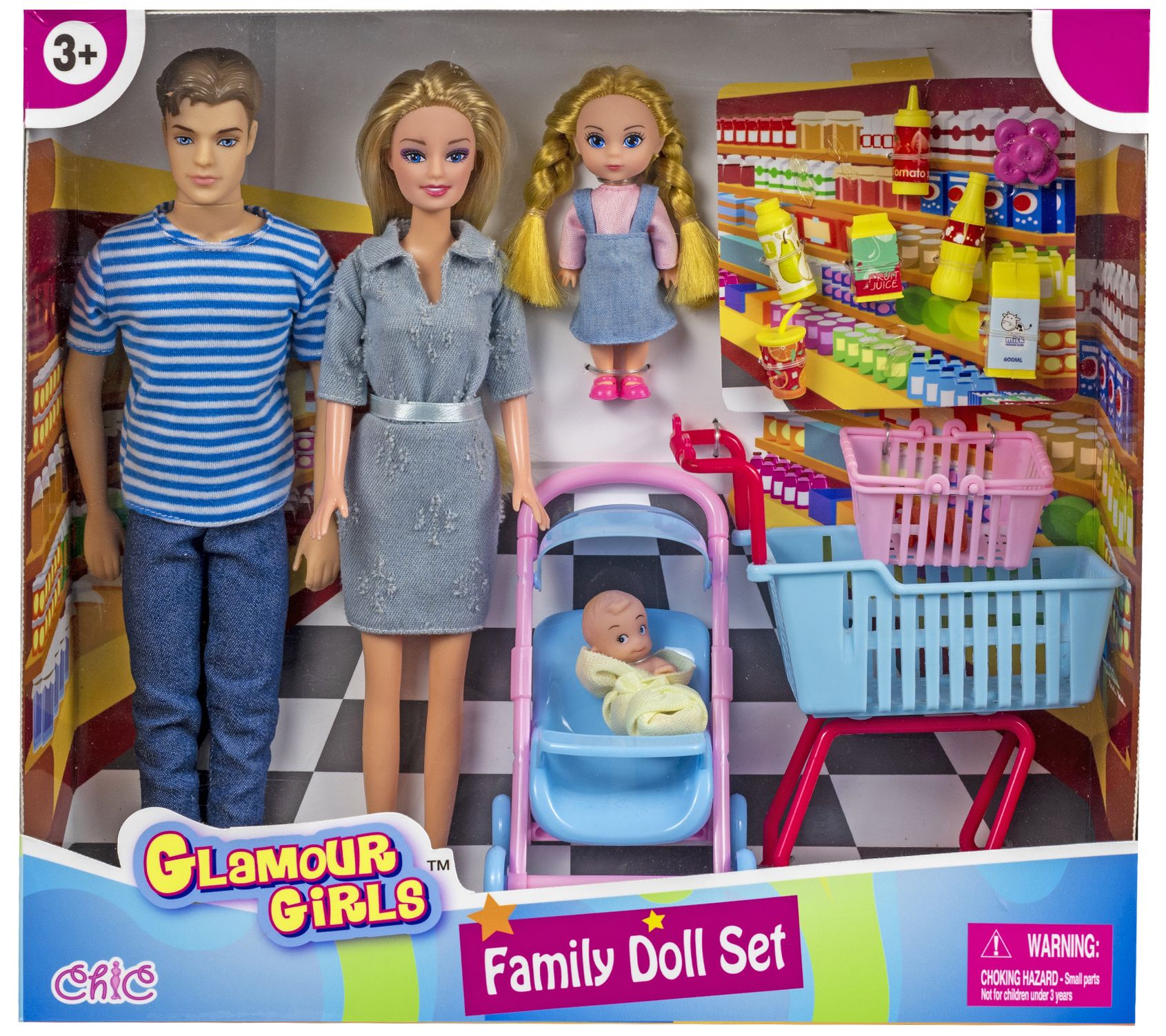 Chic Family Doll Set with Accessories - QVC.com