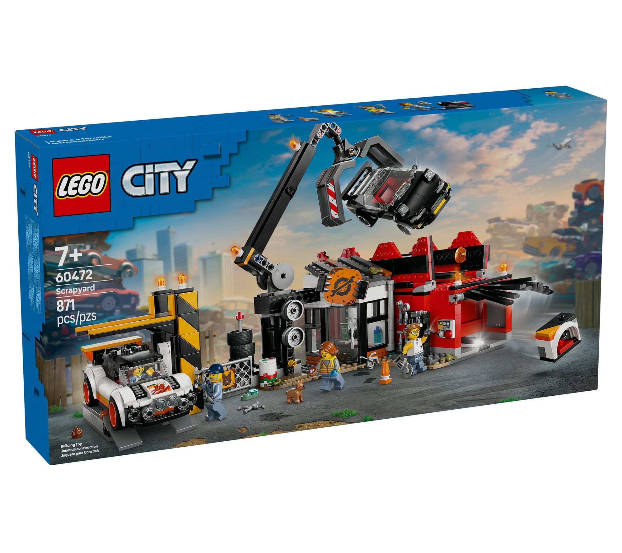 LEGO City Scrapyard with Cars Salvage Worker Toy - QVC.com