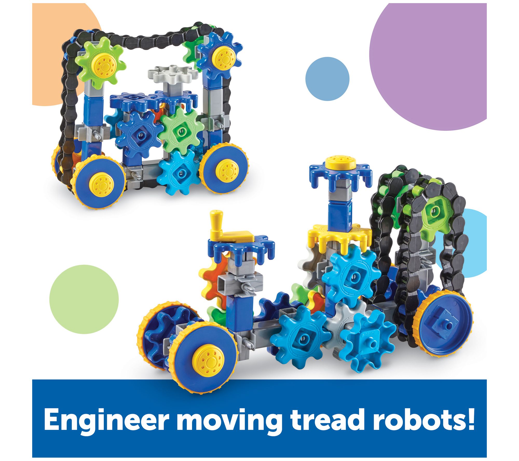 Learning Resources Gears! Treadmobiles Building Set - QVC.com