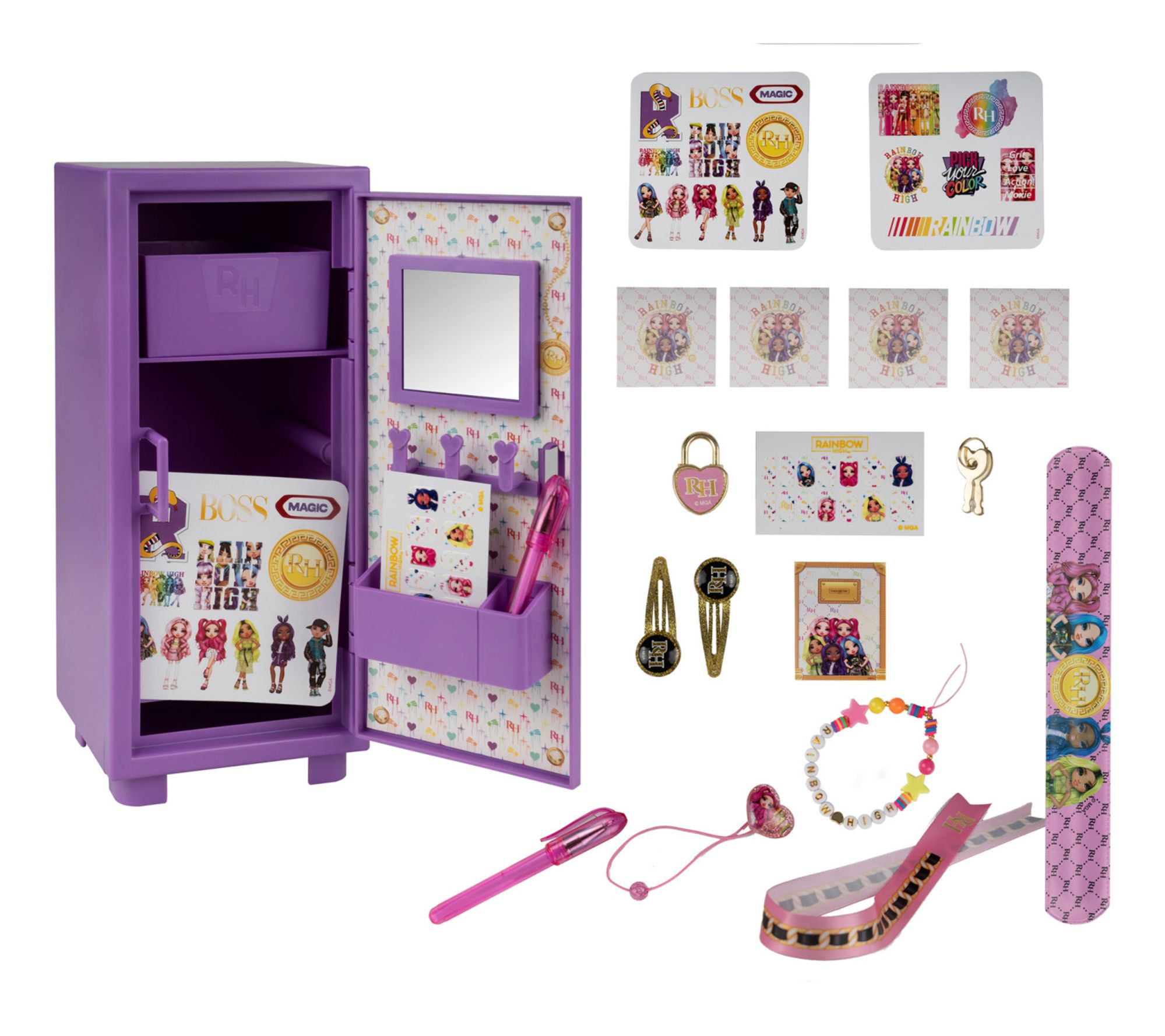 Rainbow High Shopper Toy Locker w/ Lock - QVC.com