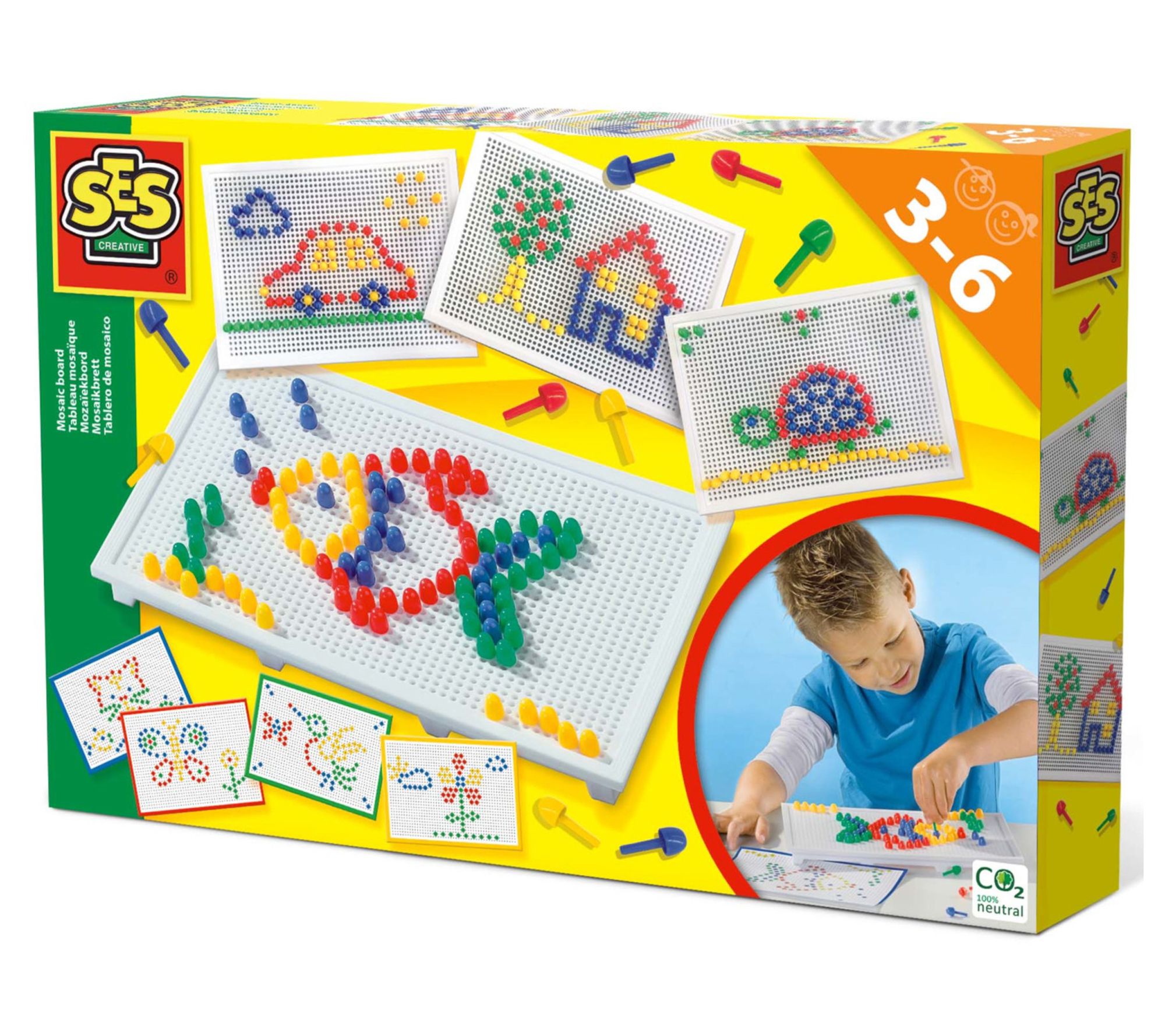 SES Creative Mosaic Board w/ Colored Pins - QVC.com