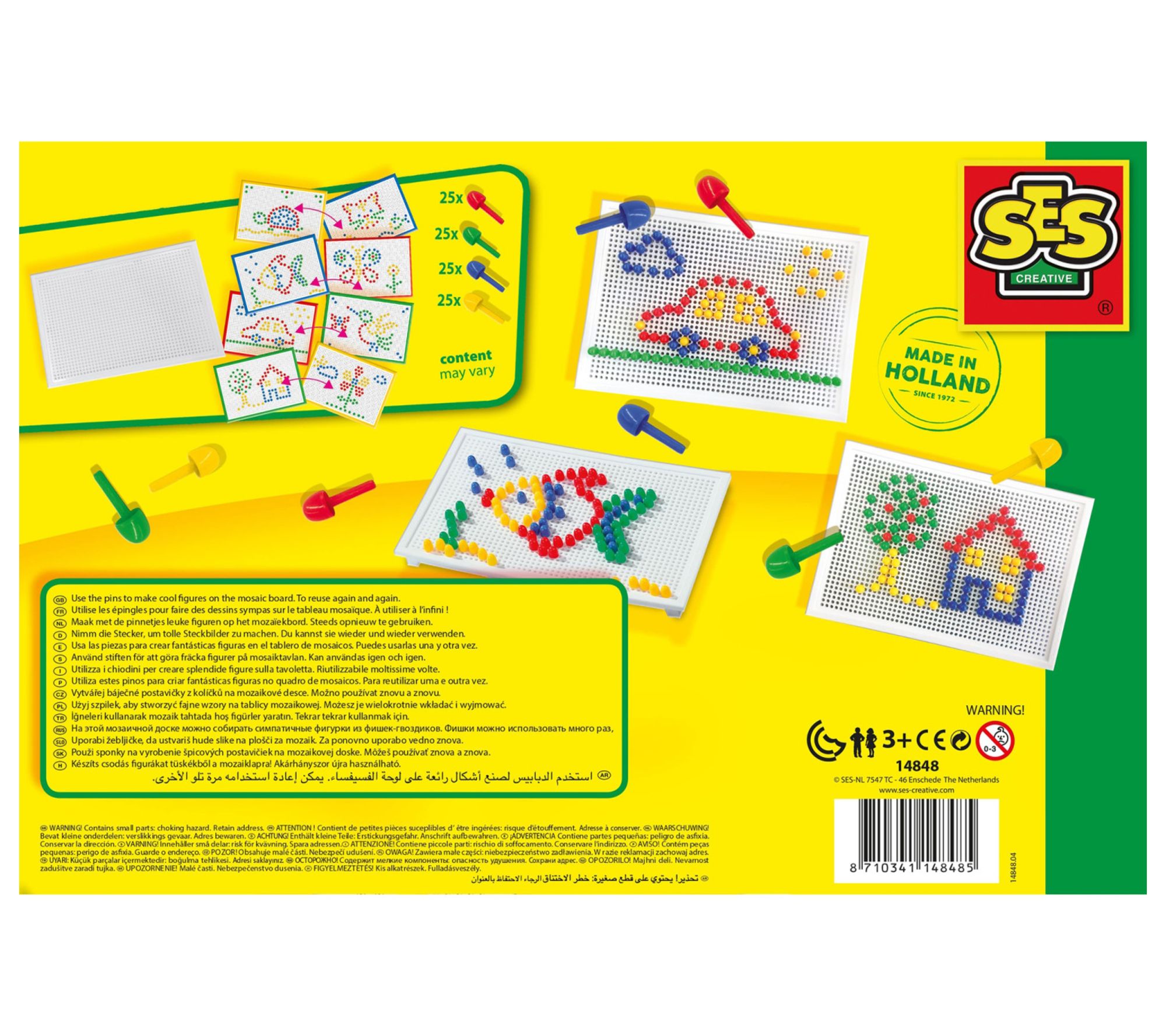 SES Creative Mosaic Board w/ Colored Pins - QVC.com