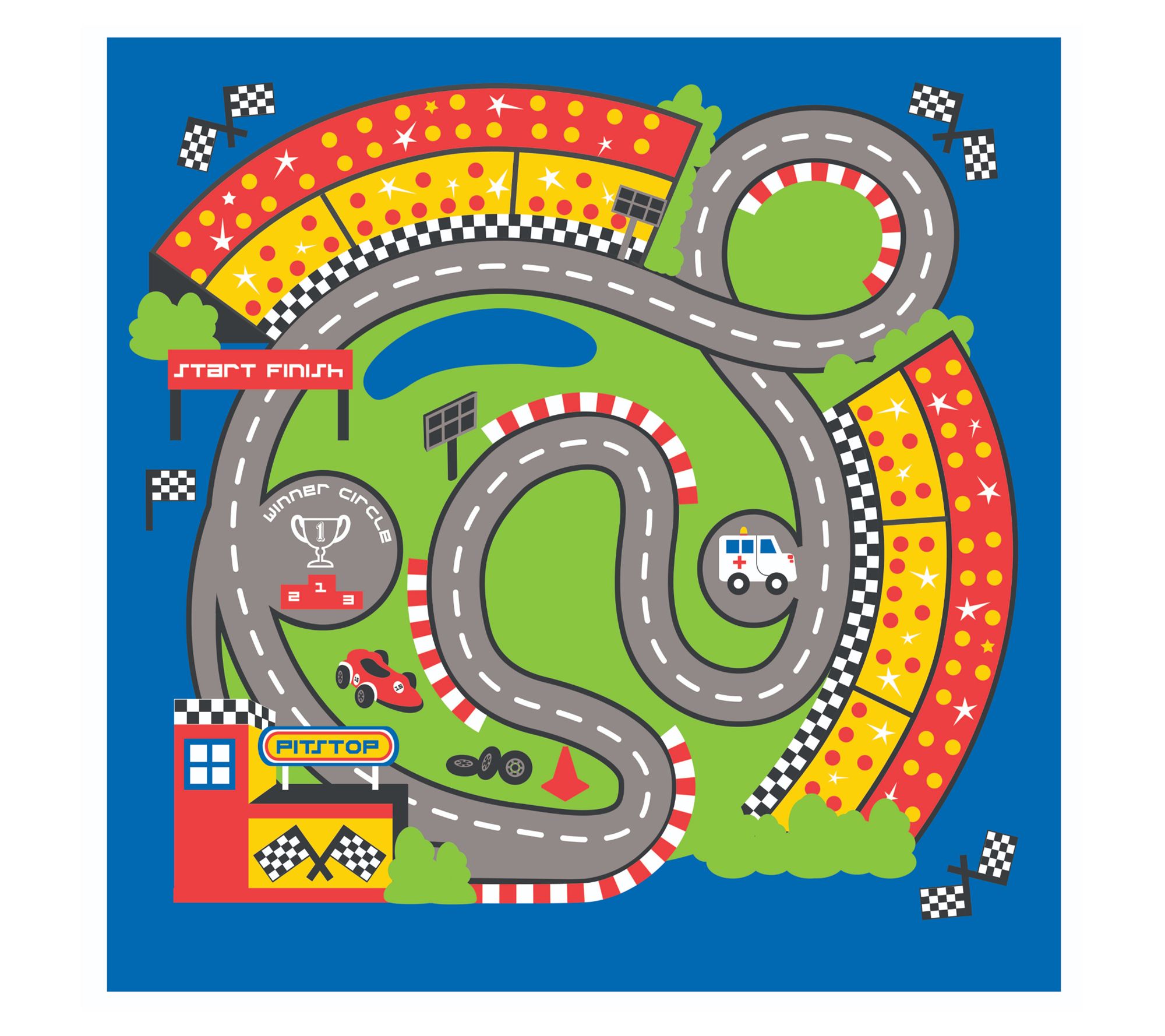 Fun2Give Pop it Up Pit Stop Tent with Race Mat - QVC.com