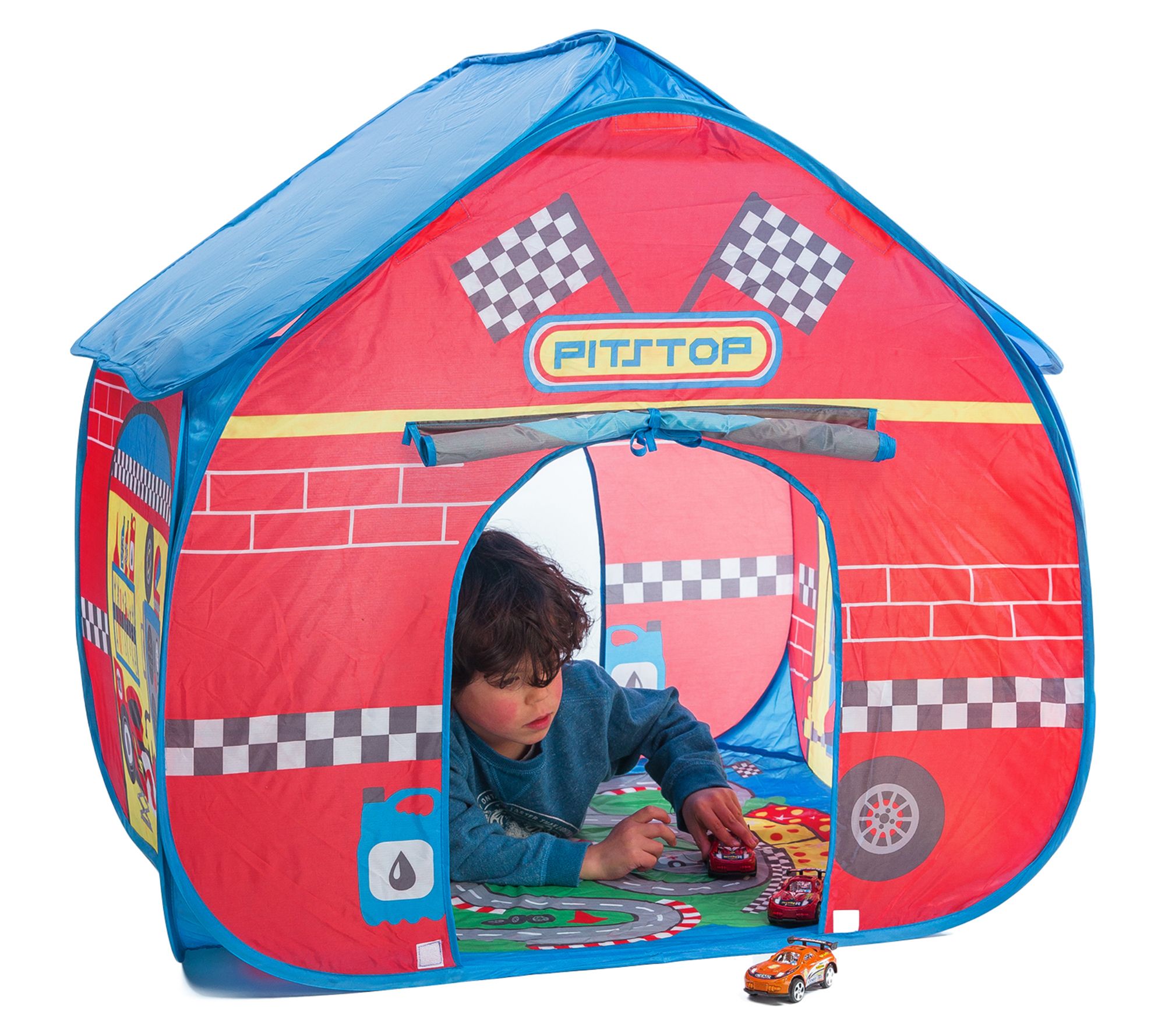 Fun2Give Pop it Up Pit Stop Tent with Race Mat - QVC.com